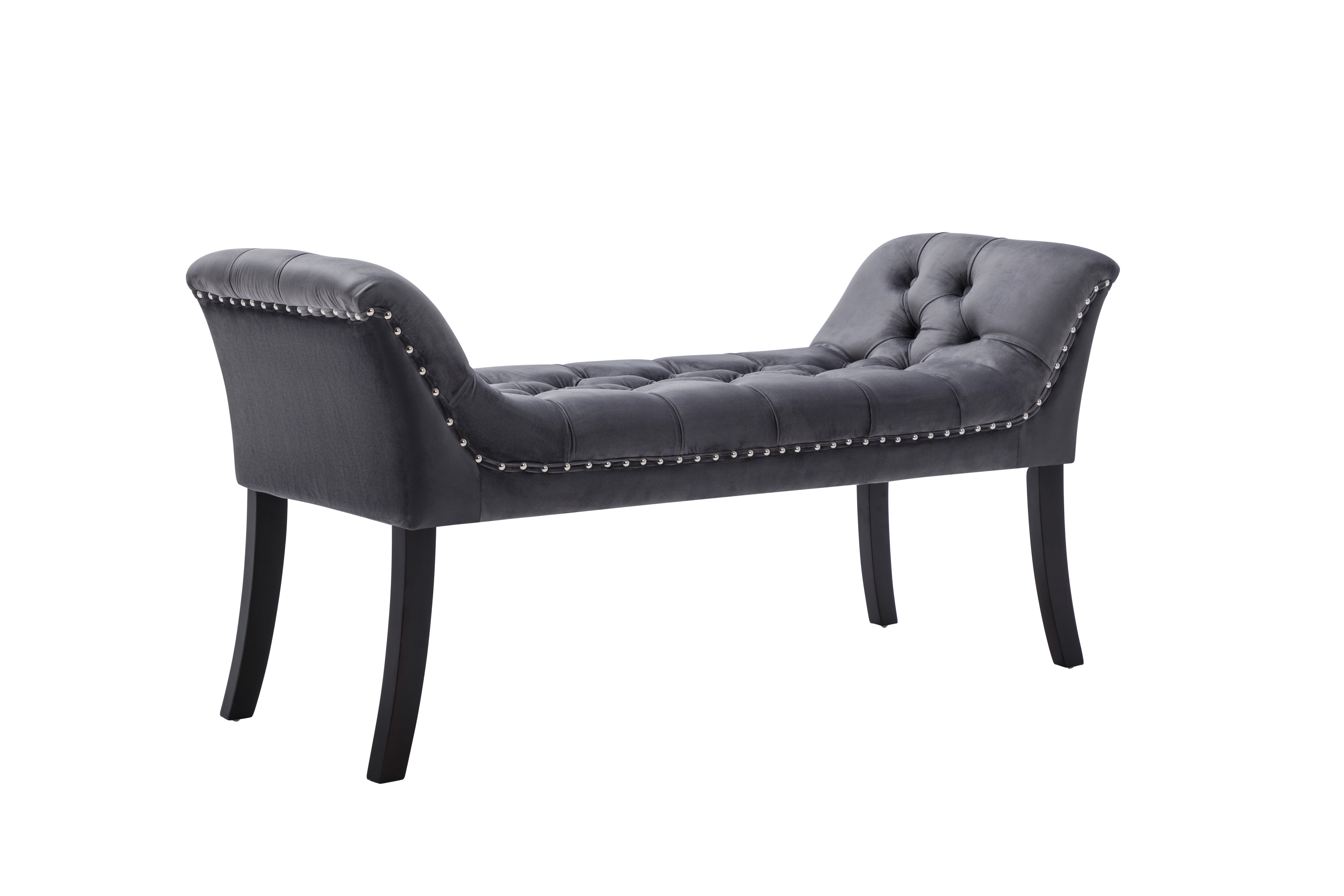 House of Hampton Jahayra Velvet Upholstered Bench - Wayfair Canada