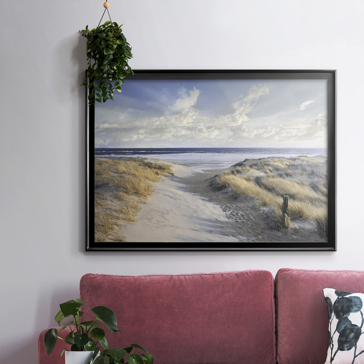 Highland Dunes Aisle Marker Framed On Canvas Print | Wayfair