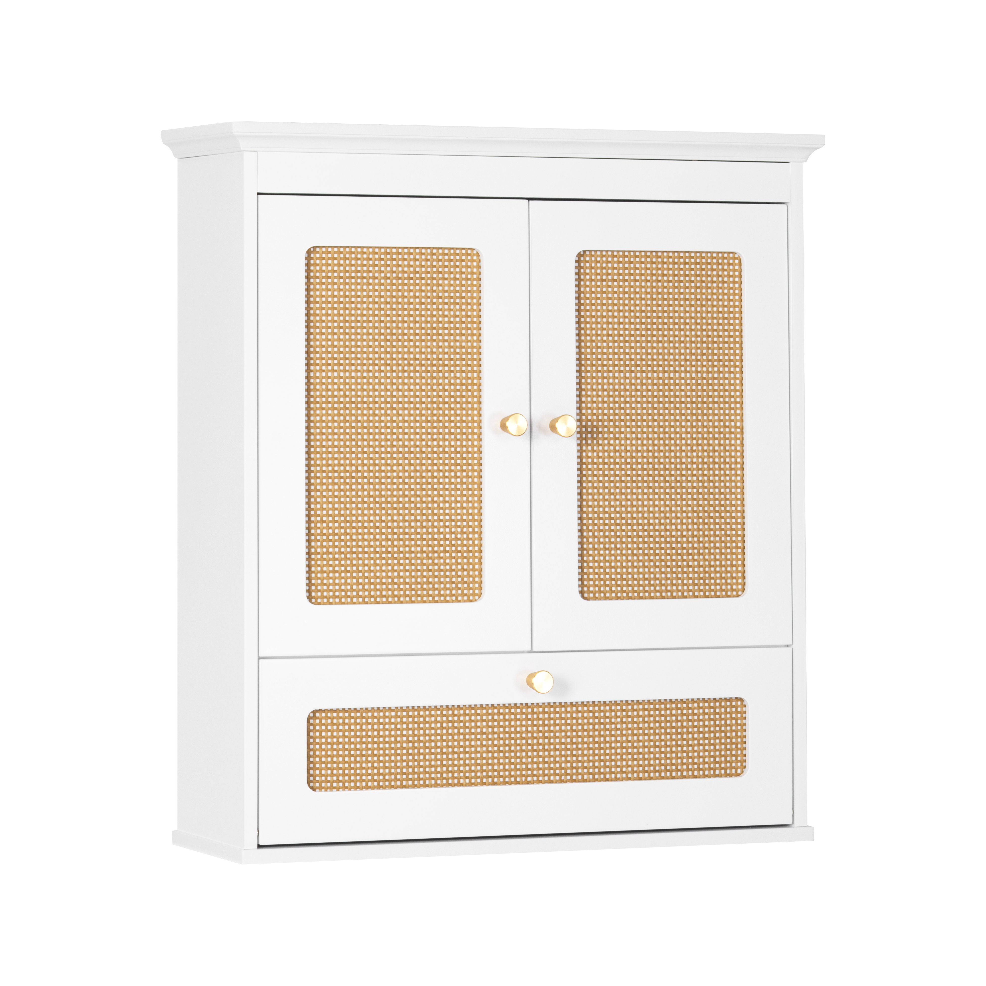 Martrigo Modern Rattan Wall Cabinet Over Toilet | Wayfair
