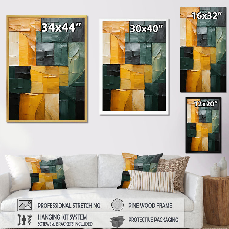 Ivy Bronx Haymo Cubism Geometric Plains II On Canvas Print - Wayfair Canada