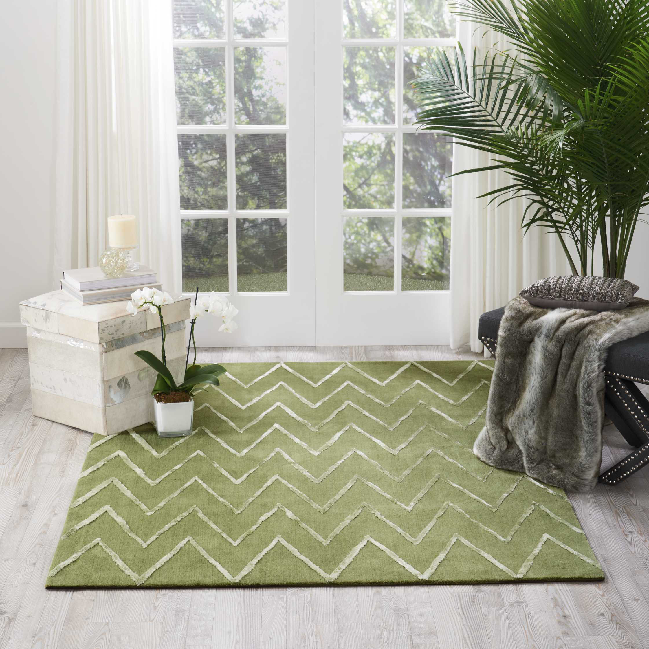 Brayden Studio® Courville Hand-Tufted Kiwi Area Rug | Wayfair