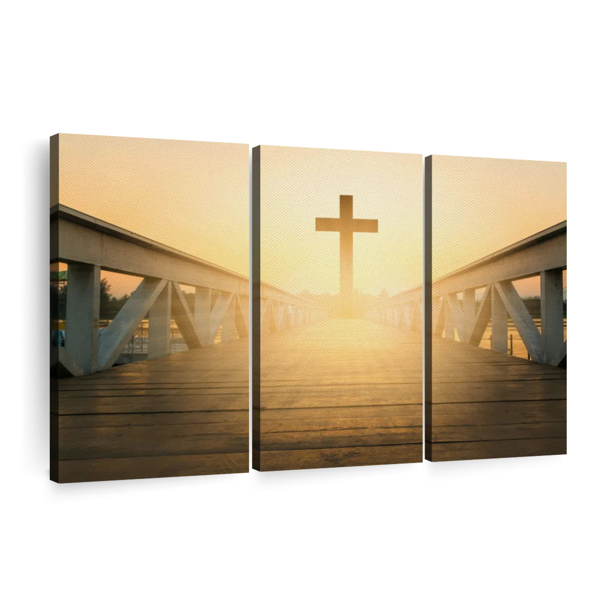 Elephant Stock " Beyond The Cross " on Canvas | Wayfair