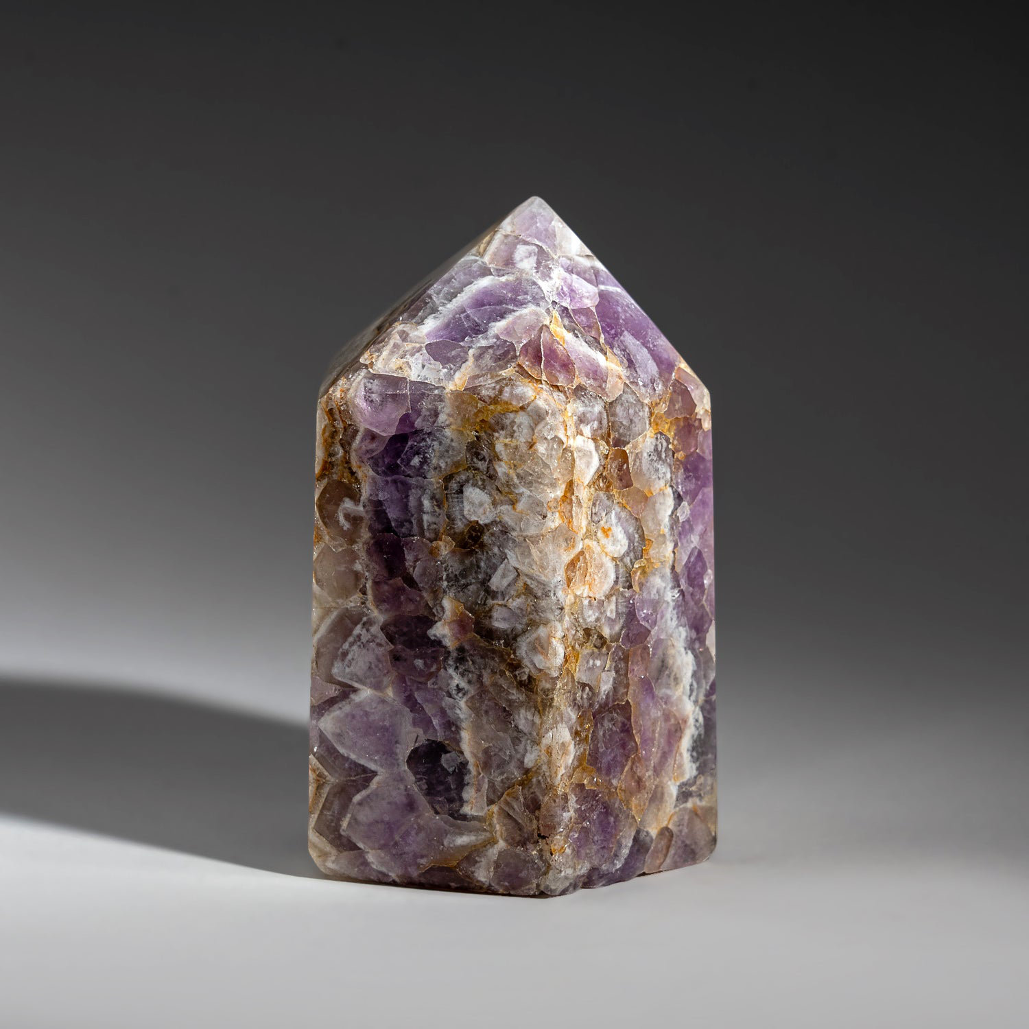 Astro Gallery of Gems Polished Chevron Amethyst Point From Brazil (1.5 ...