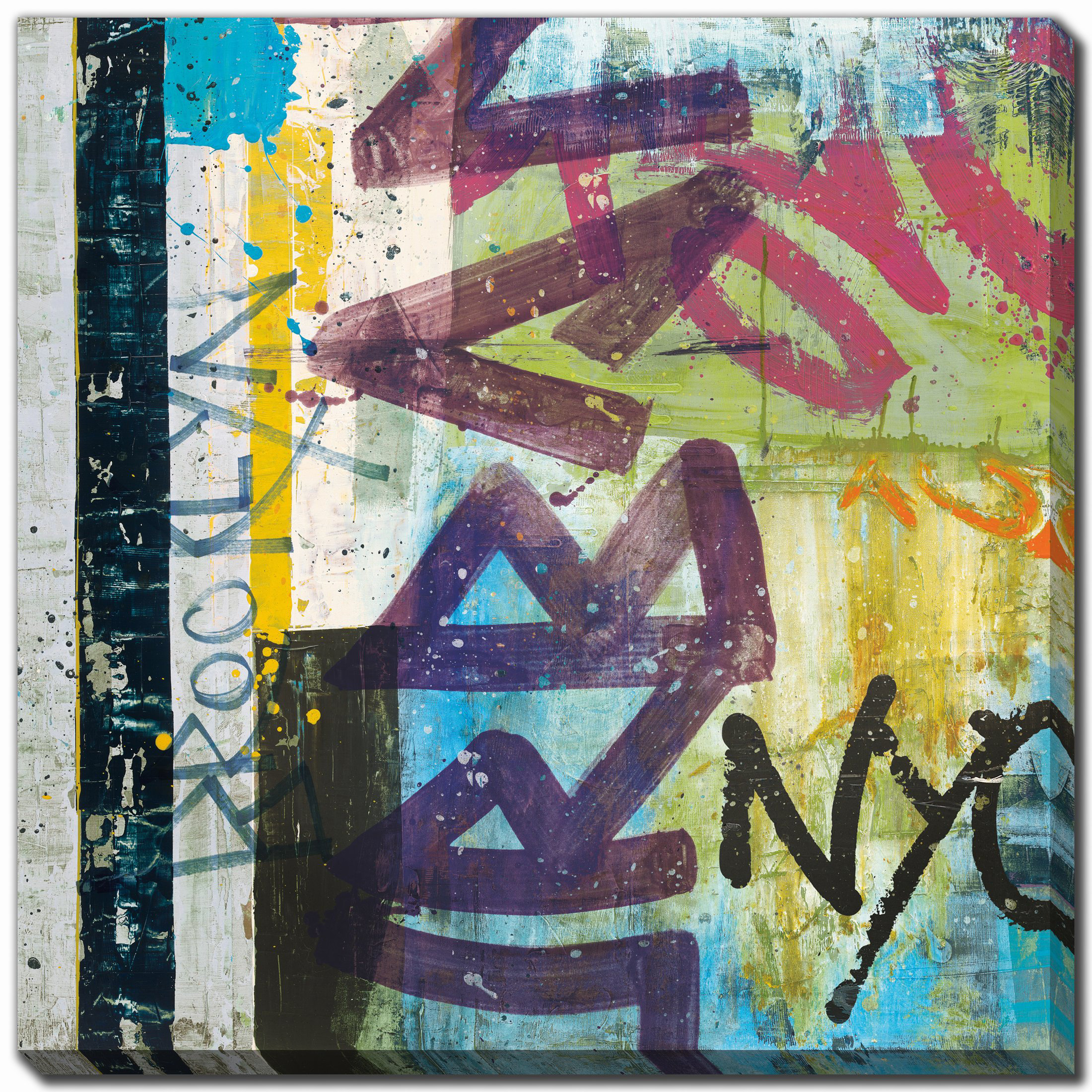 Wrought Studio City Graffiti Canvas Wall Art - Wayfair Canada