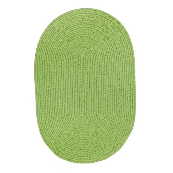 August Grove® Smyth Handmade Braided Lime Area Rug & Reviews | Wayfair