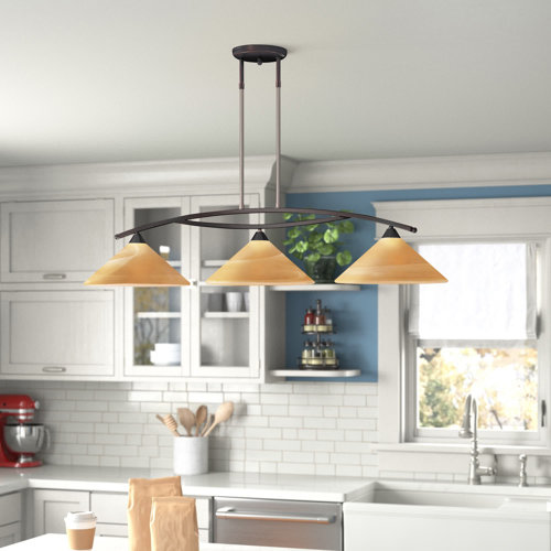 Wayfair | 3 Light Kitchen Island Pendant Lighting You'll Love in 2023