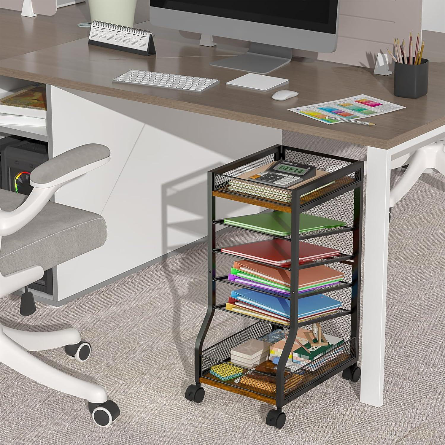 Elaine Mercure 6-Tier Standing File Organizer For Office Organization ...