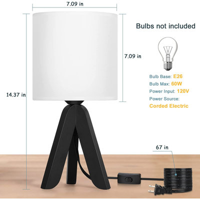 George Oliver Graycee Wood Accent Lamp & Reviews | Wayfair