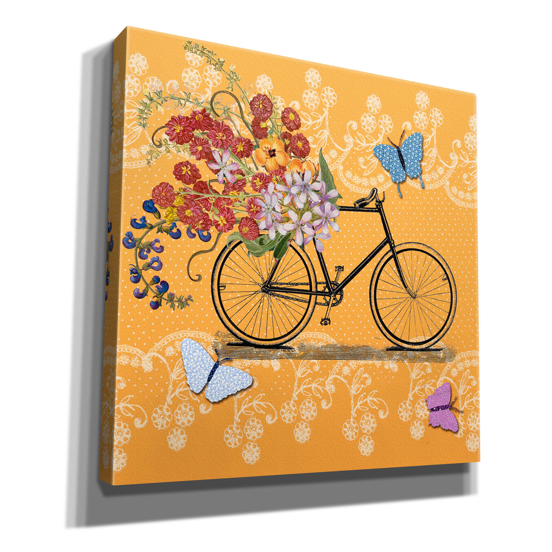 August Grove® 'Flower Market Bicycle' by Art Licensing Studio Canvas ...