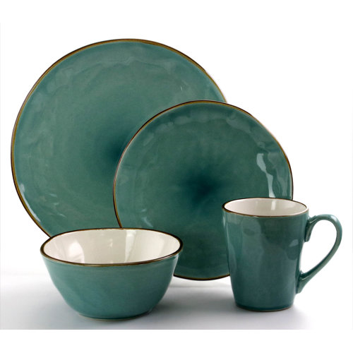 World Menagerie Linden 16 Piece Dinnerware Set, Service for 4 & Reviews ...