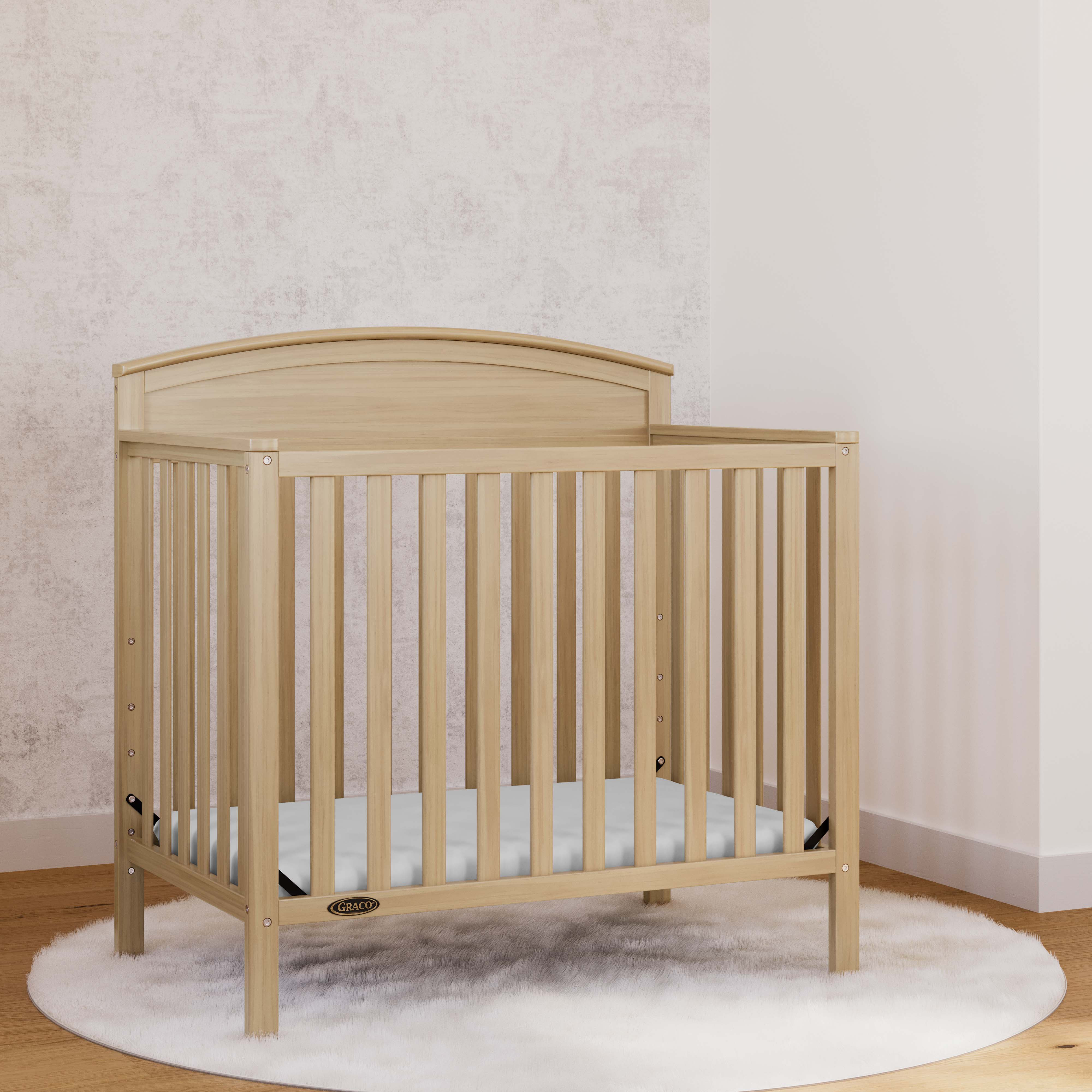 Graco Benton 4-In-1 Convertible Mini Crib With Mattress | Wayfair