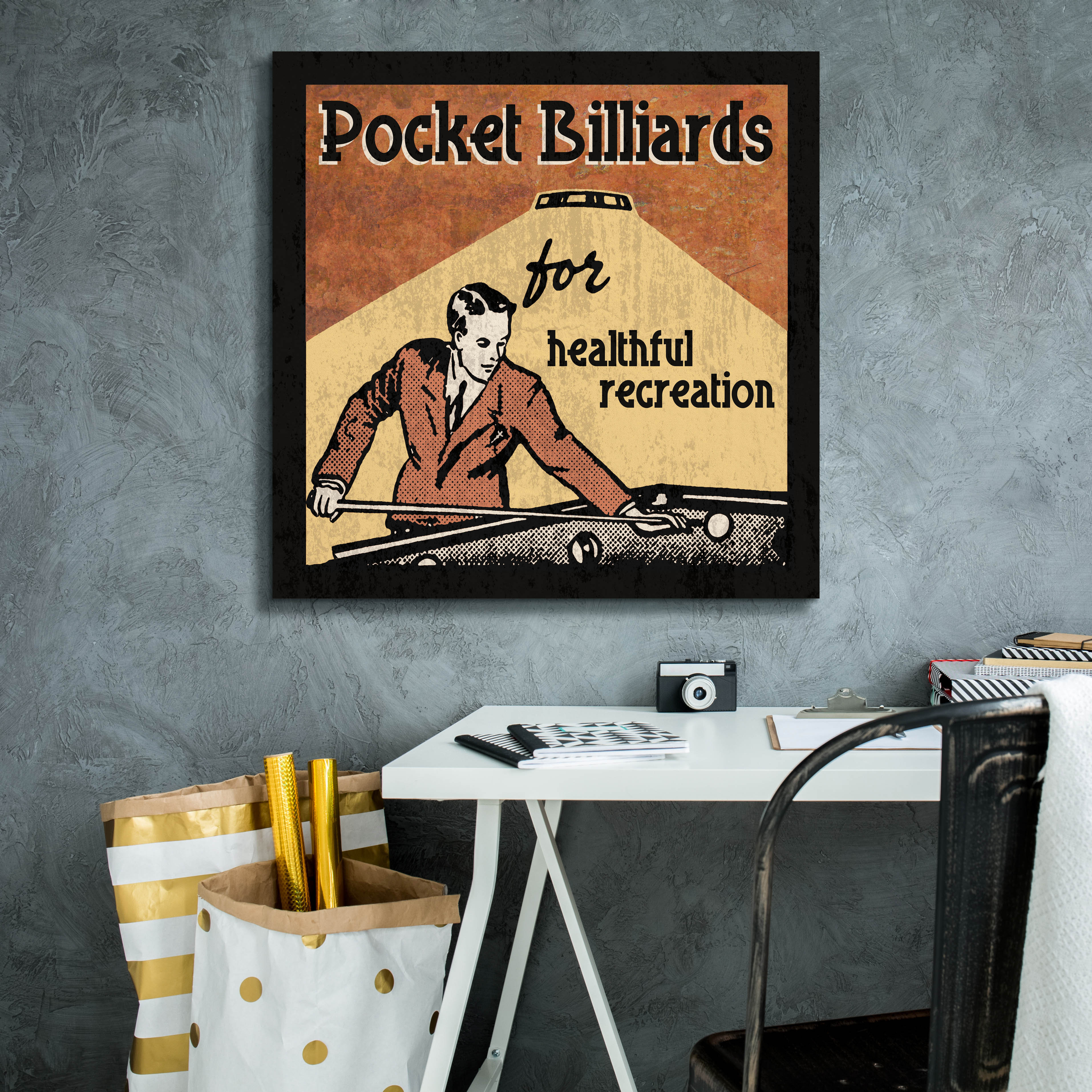 Epic Graffiti 'Pocket Billiards' by Erin Clark Canvas Wall Art | Wayfair