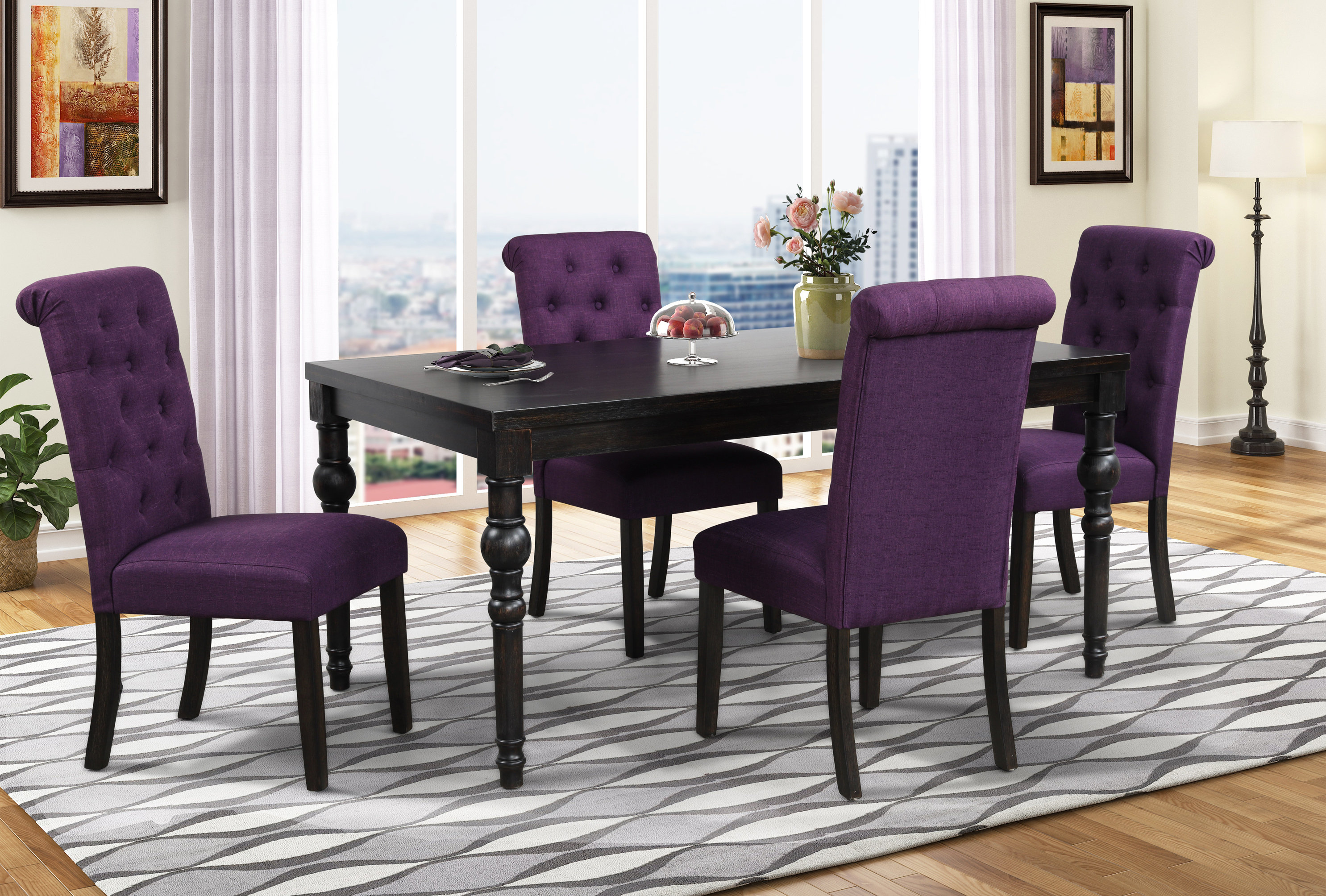 Lark Manor™ Urban Style Dining Set: Table And Chairs | Wayfair