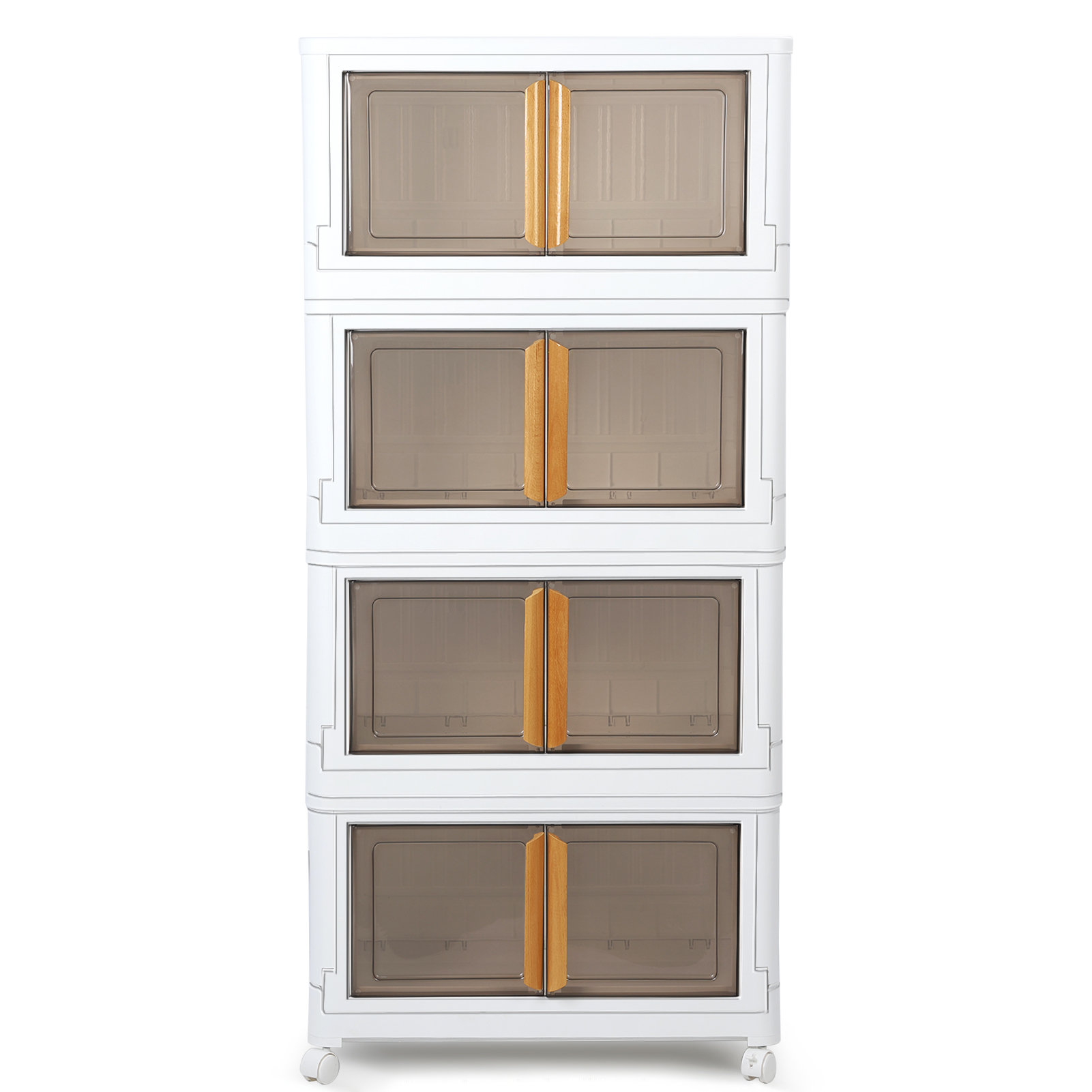 Rebrilliant Storage Bins with Lids, Storage Organizer Bin with Casters ...