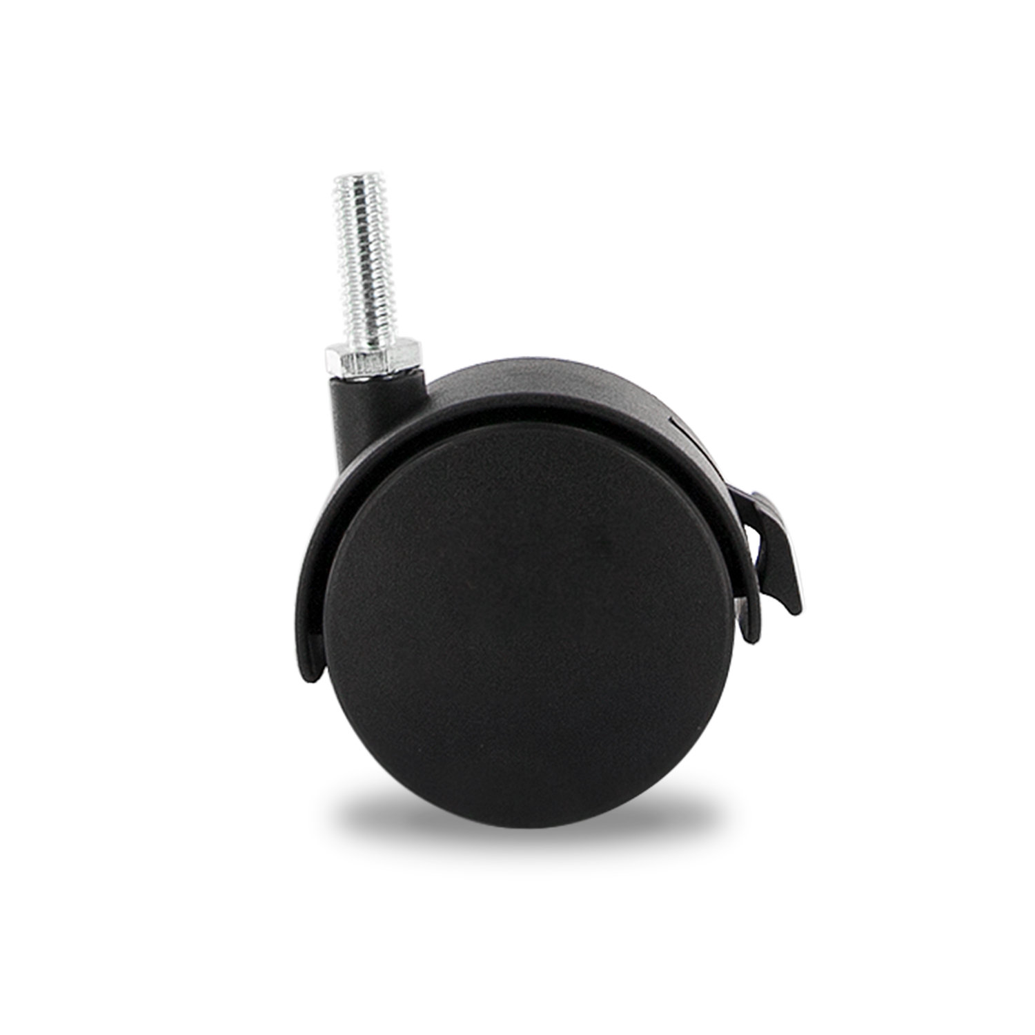 Outwater 2-3/8in. Black Nylon Swivel Hooded Hercules Twin Wheel Caster ...