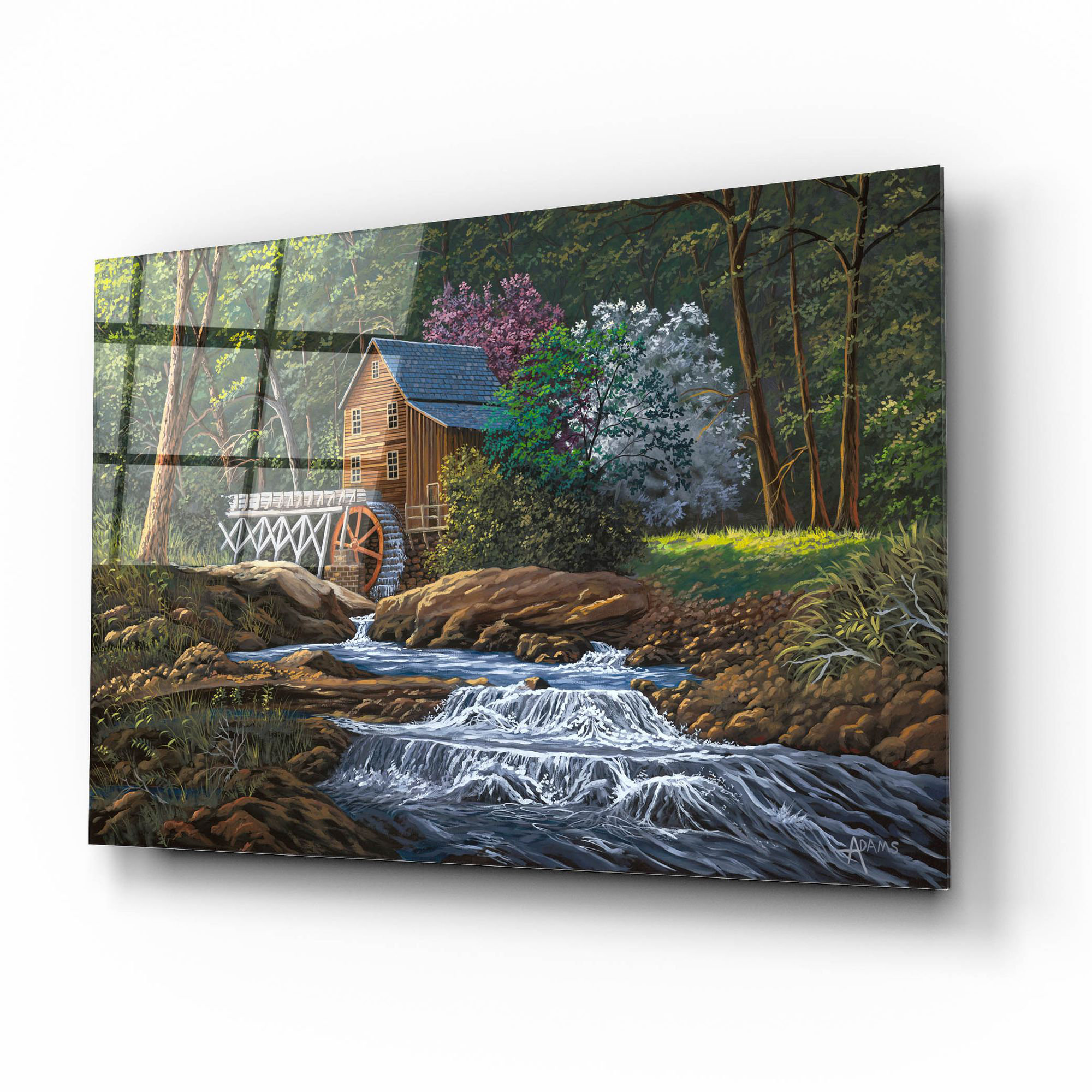 Loon Peak® Loon Peak 'Springtime Mill' By Gary Adams, Acrylic Glass ...