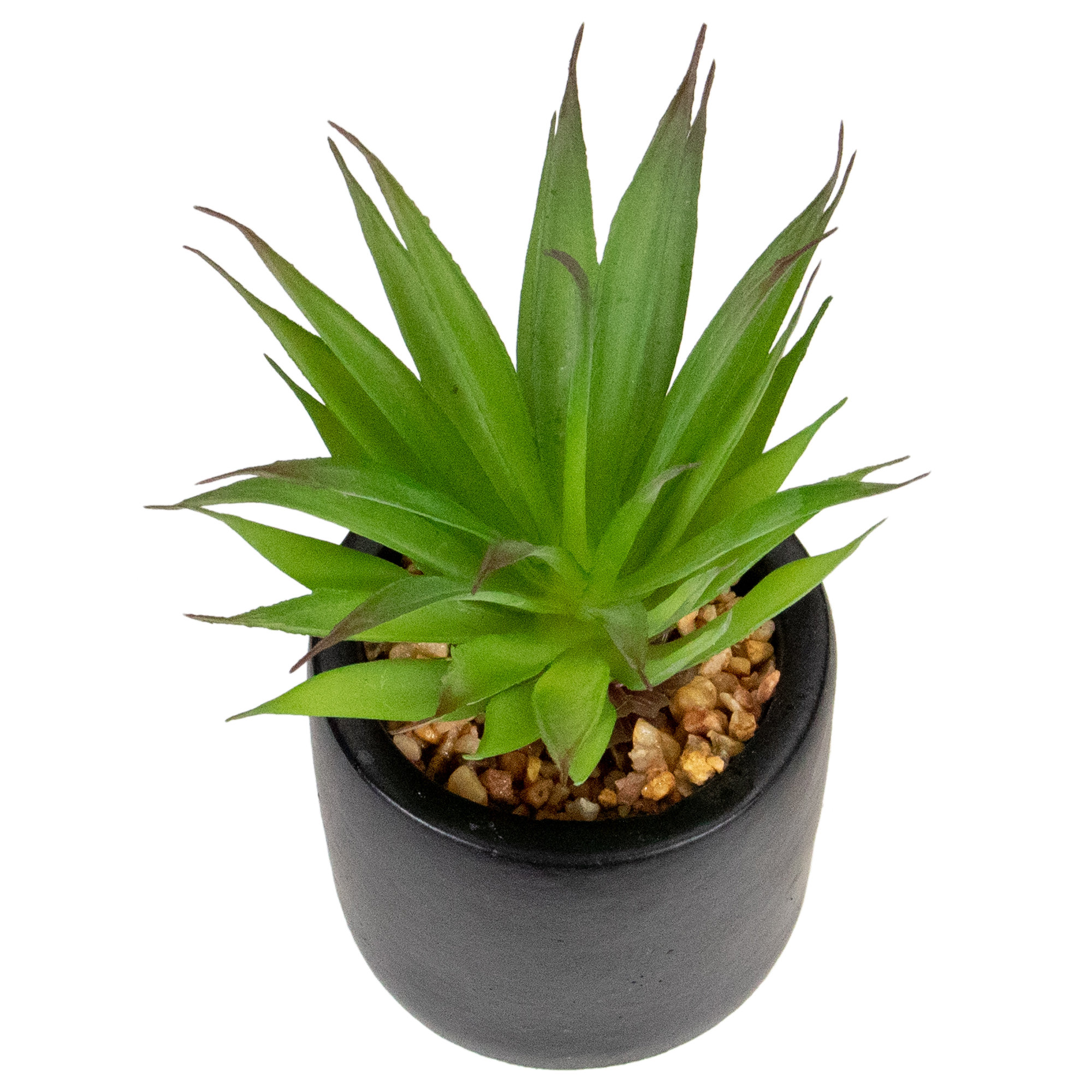 Northlight Seasonal 7" Green Artificial Sword Grass In Black Pot | Wayfair