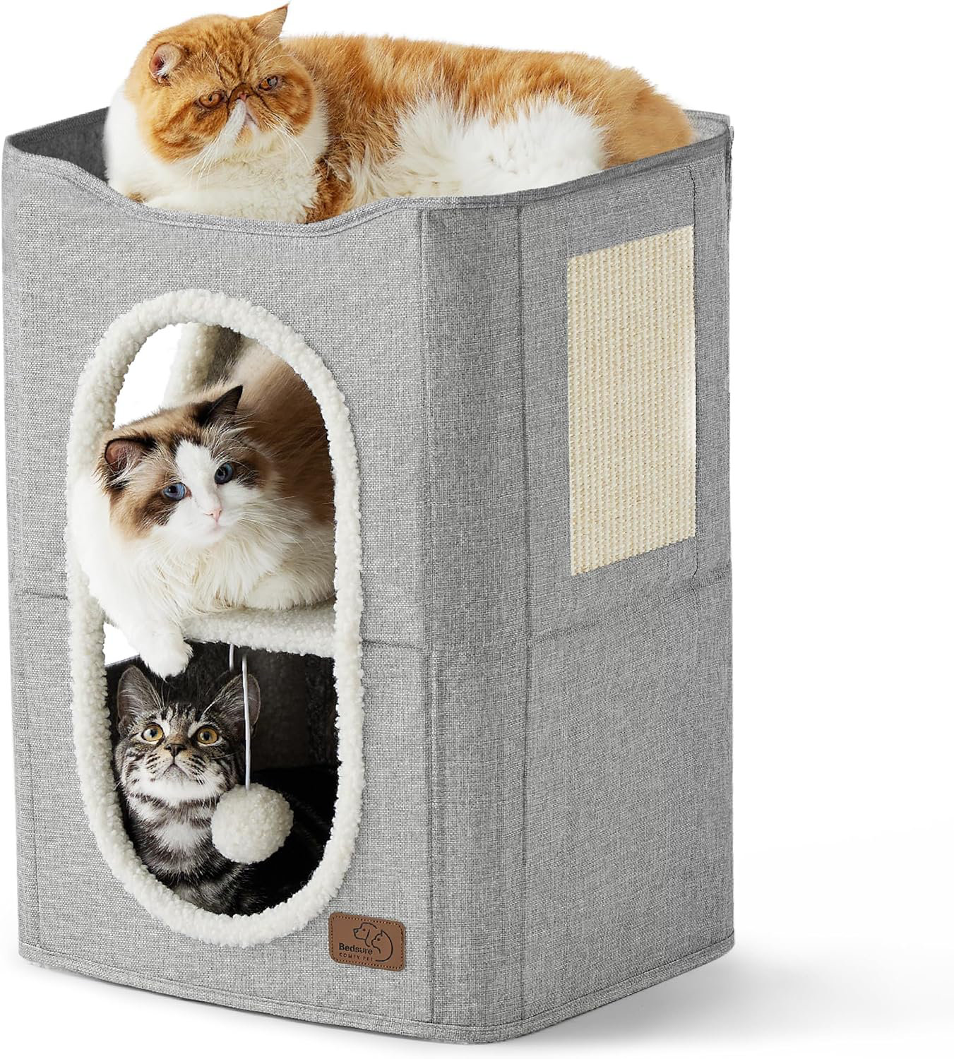 Tucker Murphy Pet™ 2-Level Cat House For Indoor Cats - Small Cat Towers ...