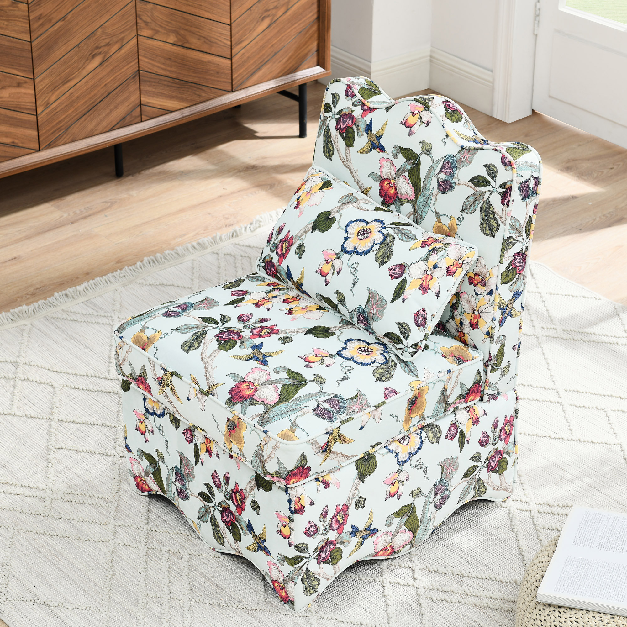 Lark Manor™ Flannel Single Dining Chair With Soft Seat Cushion And ...