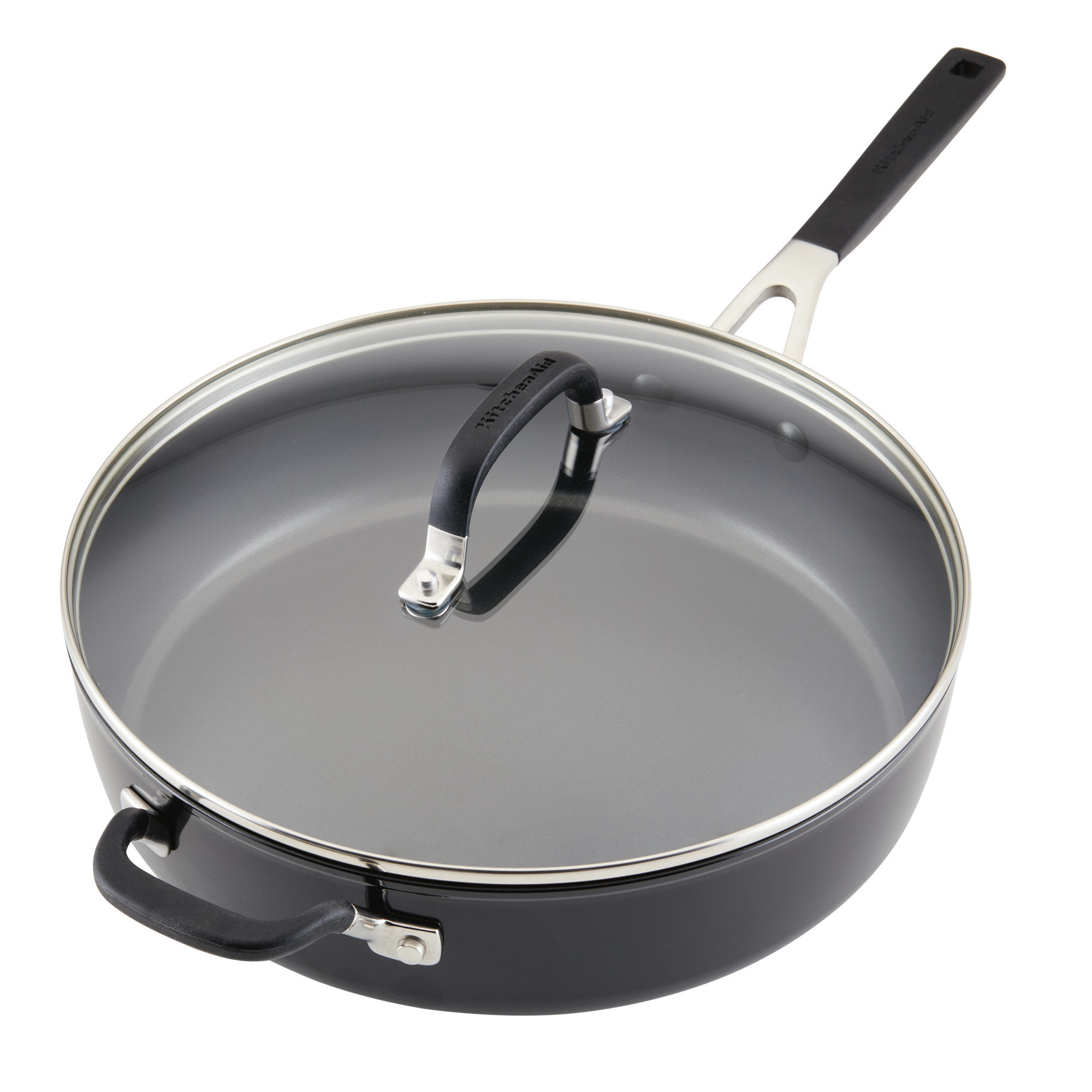 KitchenAid® Kitchenaid Hard Anodized Nonstick Saute Pan With Lid, 5 ...