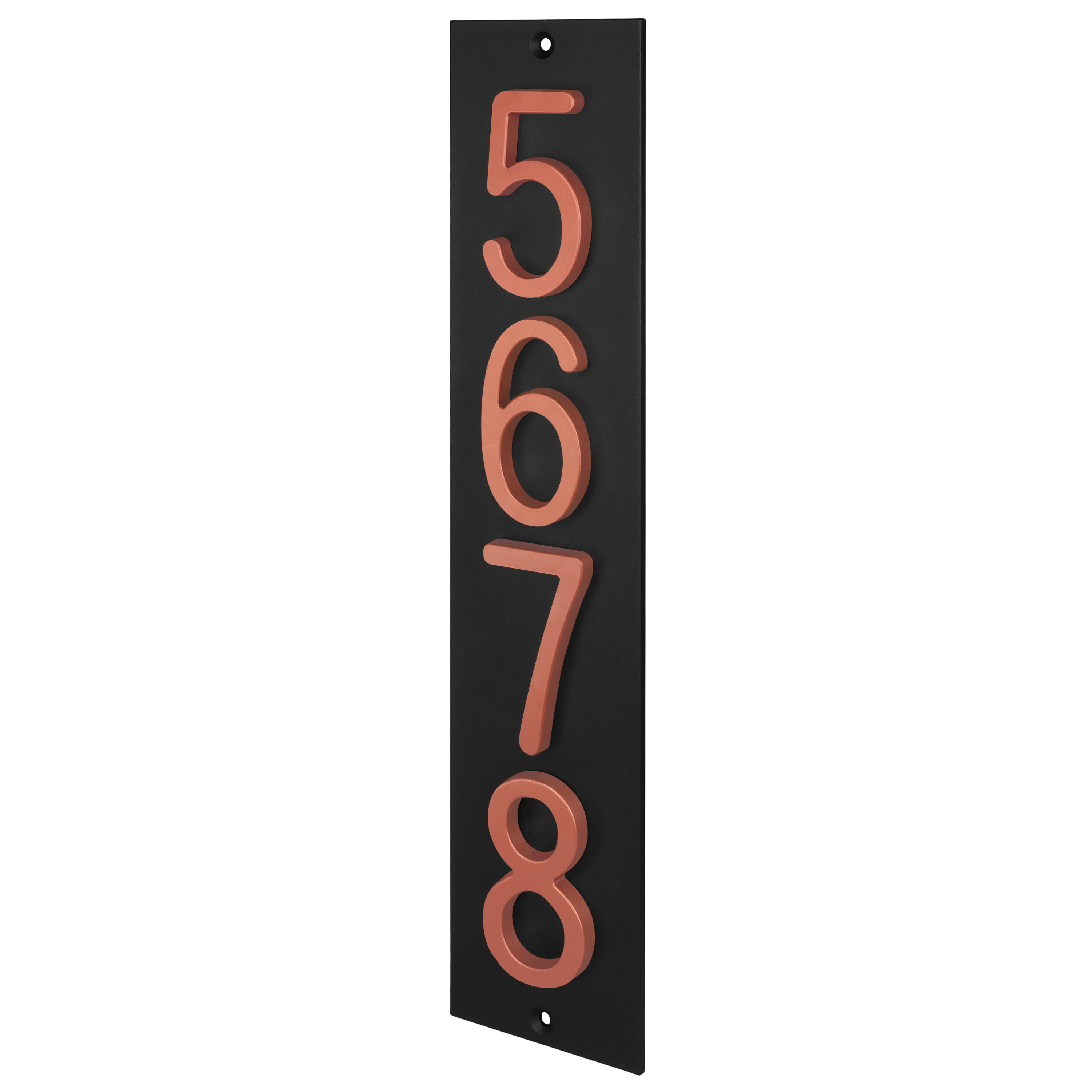 Royal Shade Flush Mount Vertical Aluminum Address Plaque – Customized 4 ...