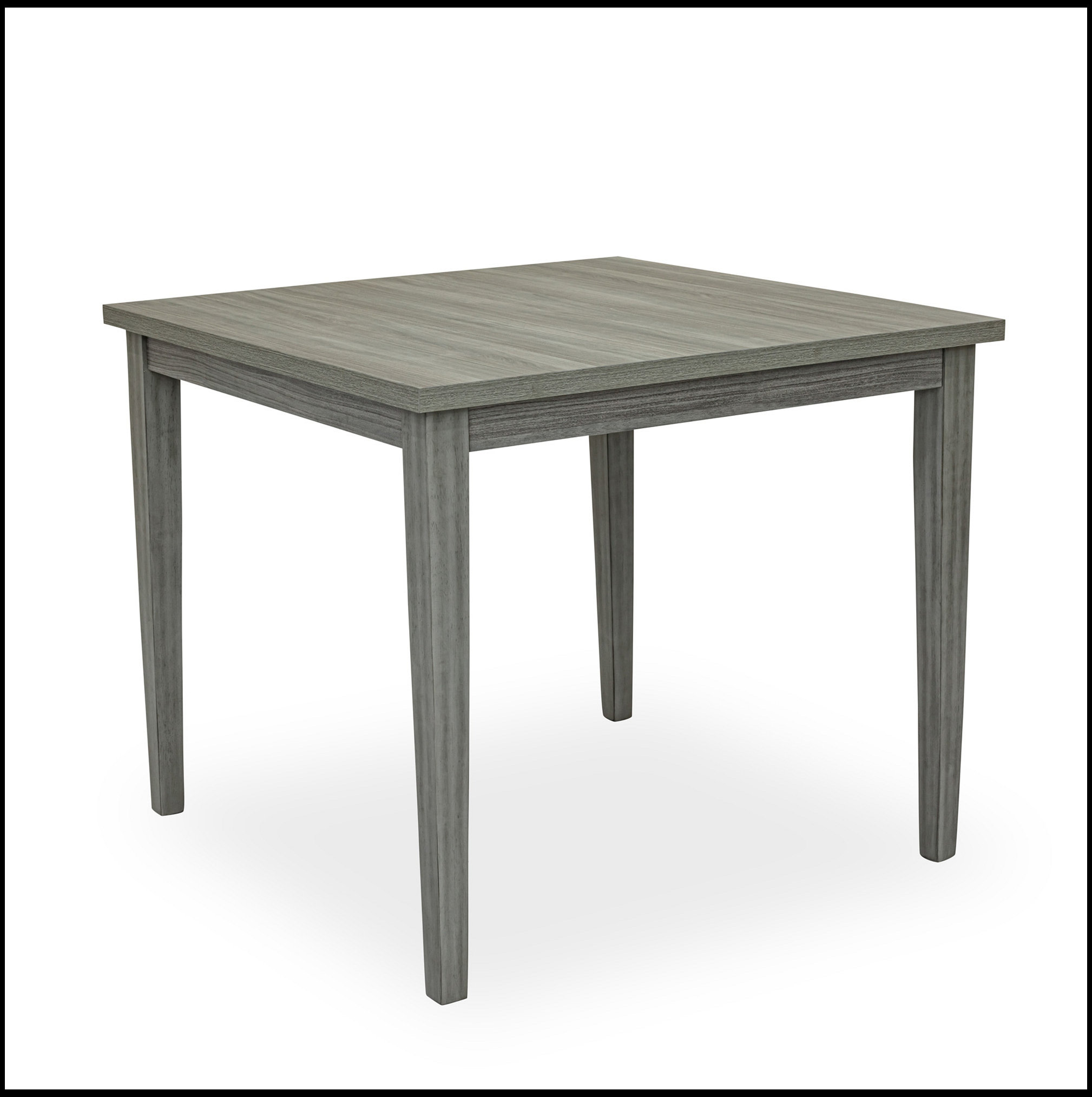 Winston Porter 1Pc Counter Height Gray Color Square Shape Table Dining ...