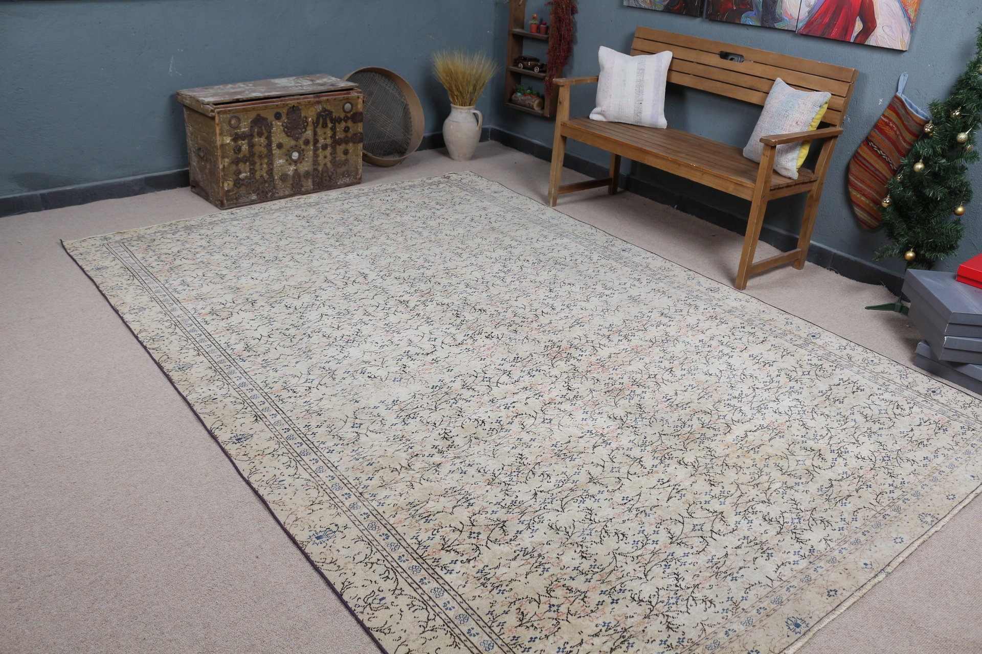 kayra export Handwoven Turkish Rug Perfect for Adding Antique Flair to ...