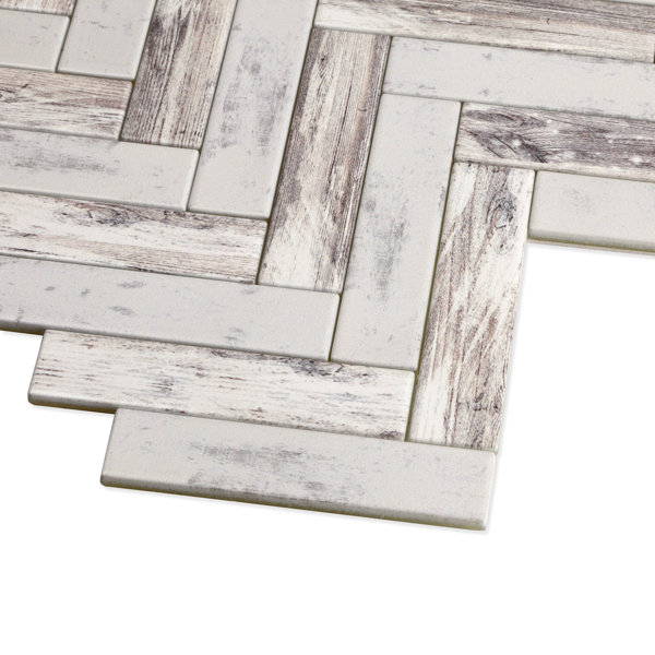 Speed tiles 11.42'' W x 11.57'' L Glass Peel and Stick Mosaic Tile ...