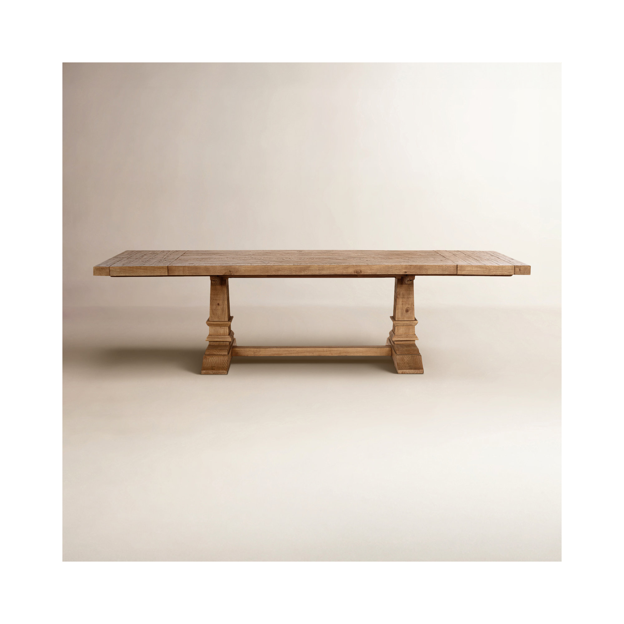 Birch Lane™ Vienna Extendable Reclaimed Pine Wood Dining Table ...