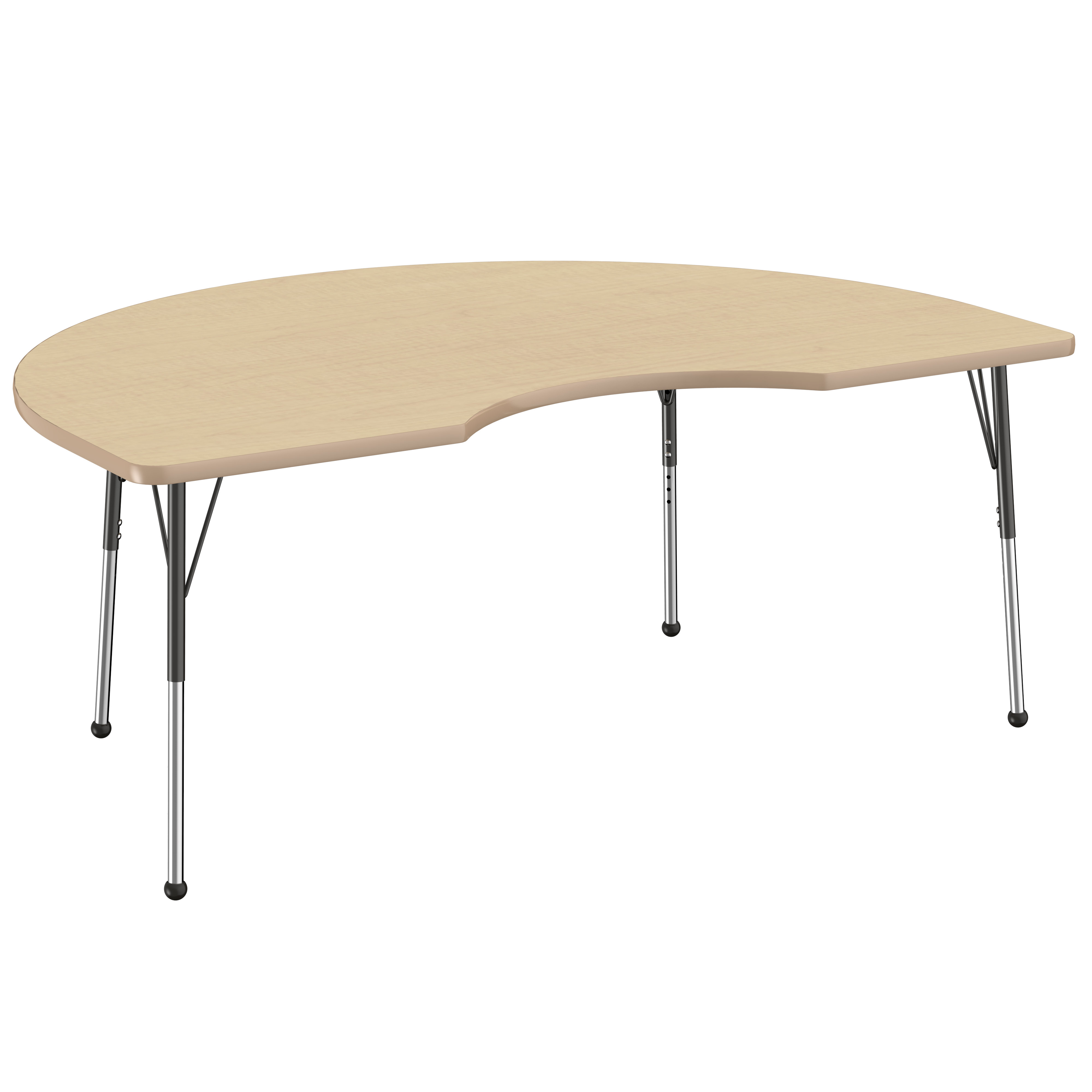 Factory Direct Partners Activity 72" x 48" Kidney Classroom Table ...