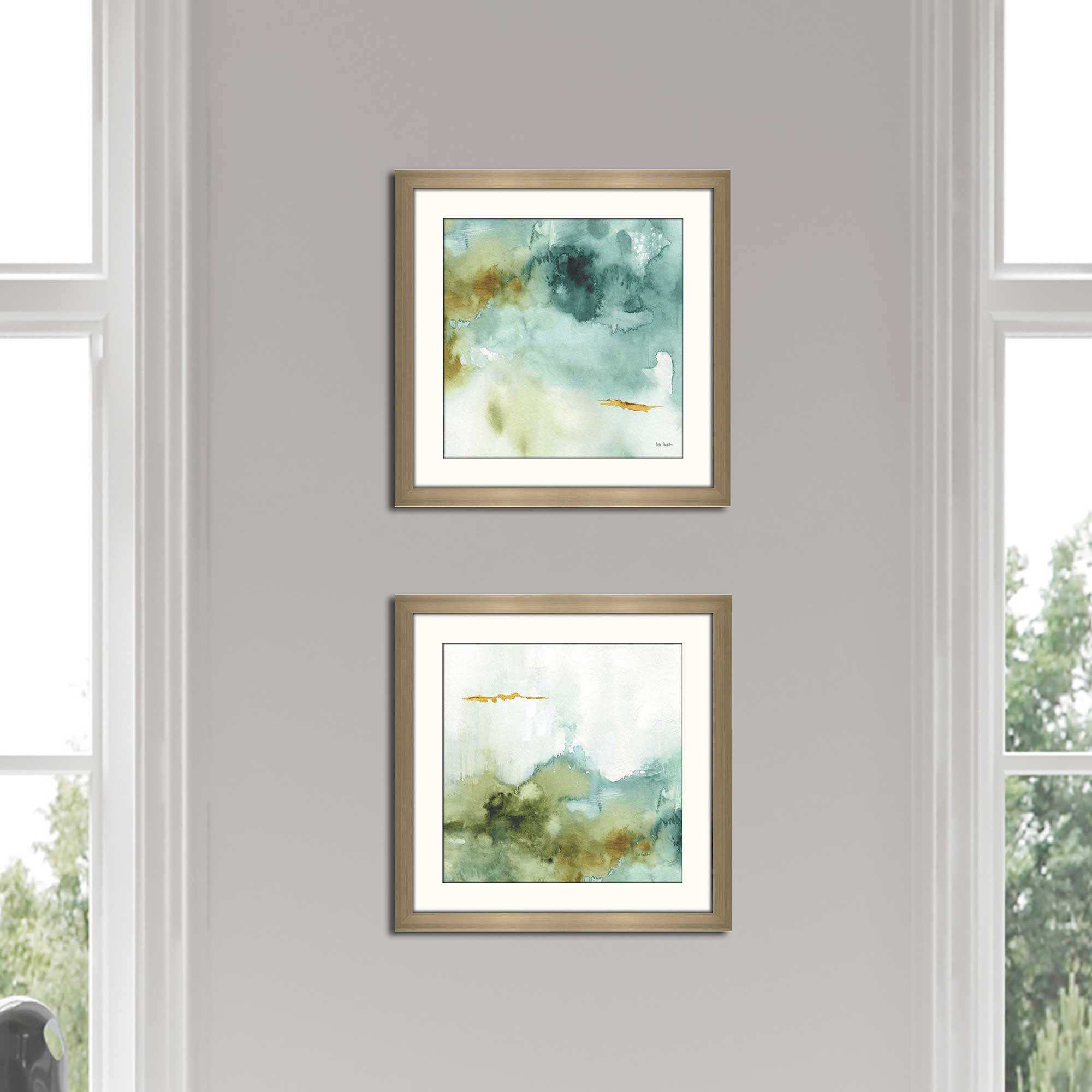 Orren Ellis Lisa Audit "My Greenhouse Abstract IV" Print Under Glass ...