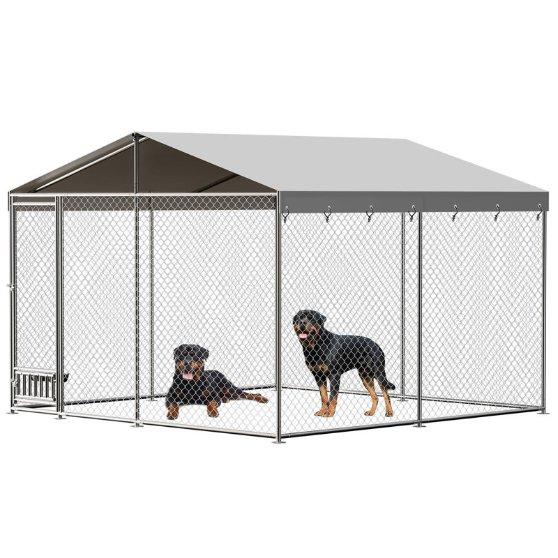 Tucker Murphy Pet™ Dog Kennel Outdoor With Waterproof Canopy | Wayfair