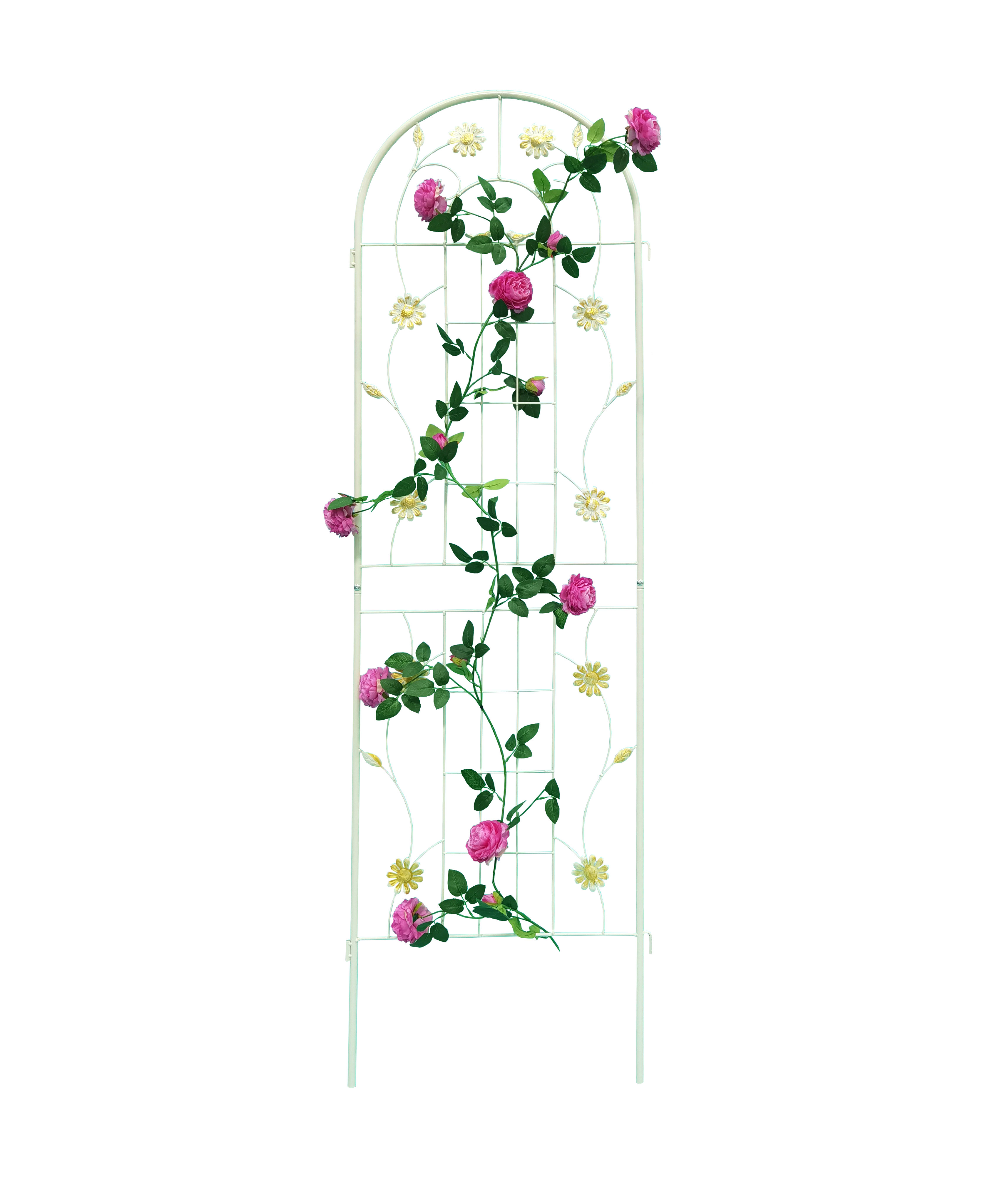 Astoria Grand 4-Pack Metal Garden Trellis for Climbing Plants – Rust ...