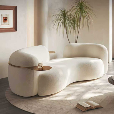 rounded back small sofa