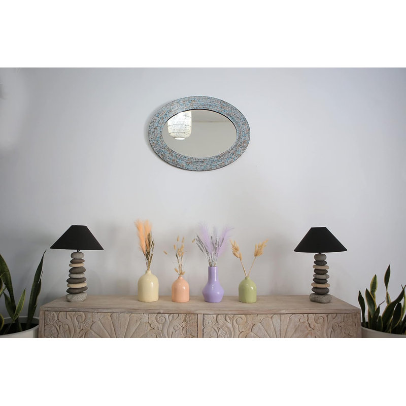 Bungalow Rose Zorigs Mirror Wall Art Décor – Handcrafted Decorative ...