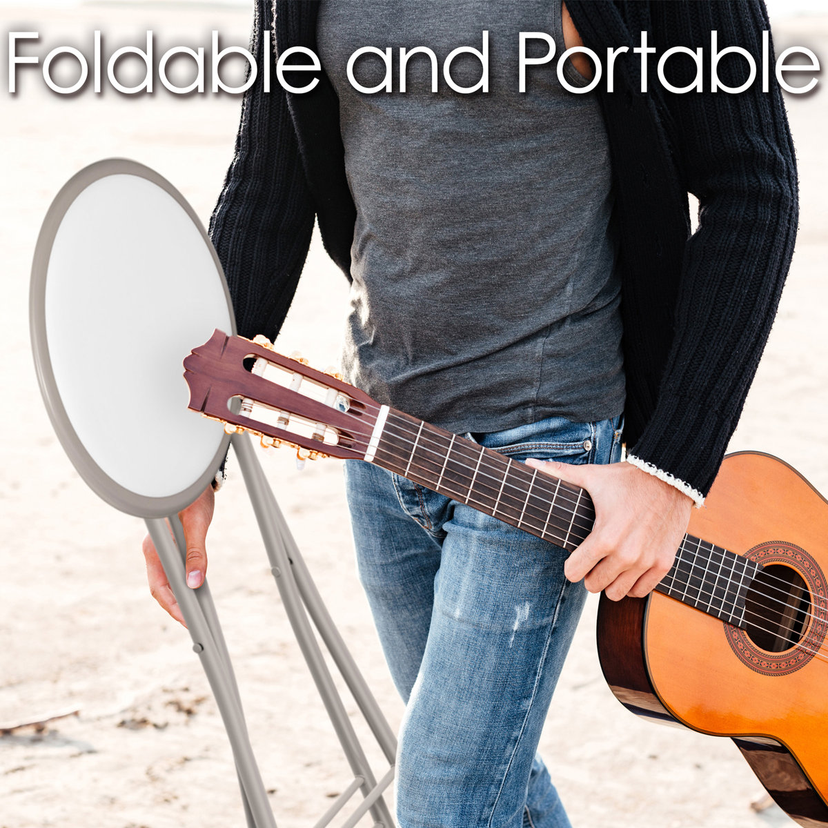 Latitude Run® Folding Bar Stools - Heavy-Duty 18-Inch Stool - 225lbs ...