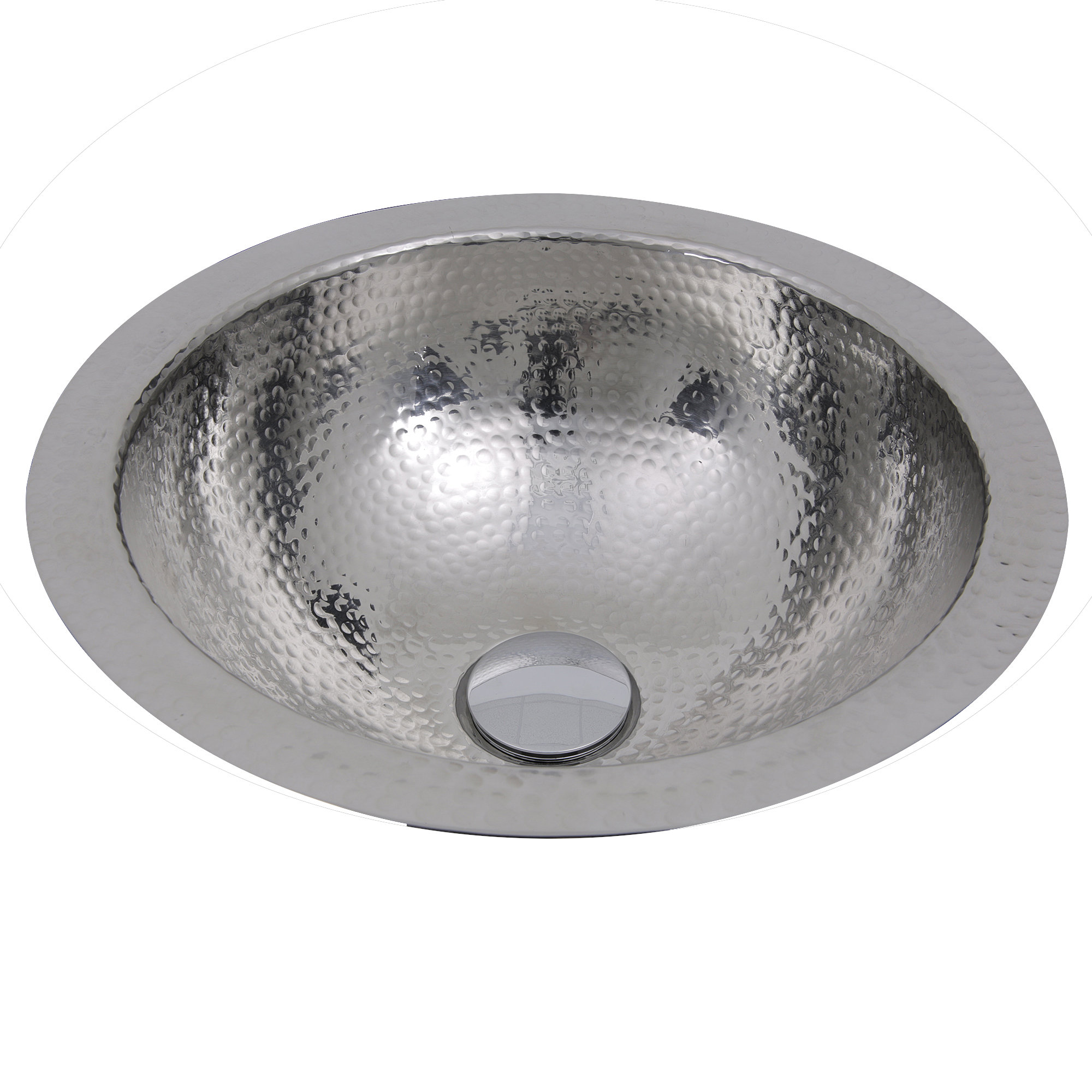 Nantucket Sinks Polished Stainless Steel Circular Undermount Bathroom ...