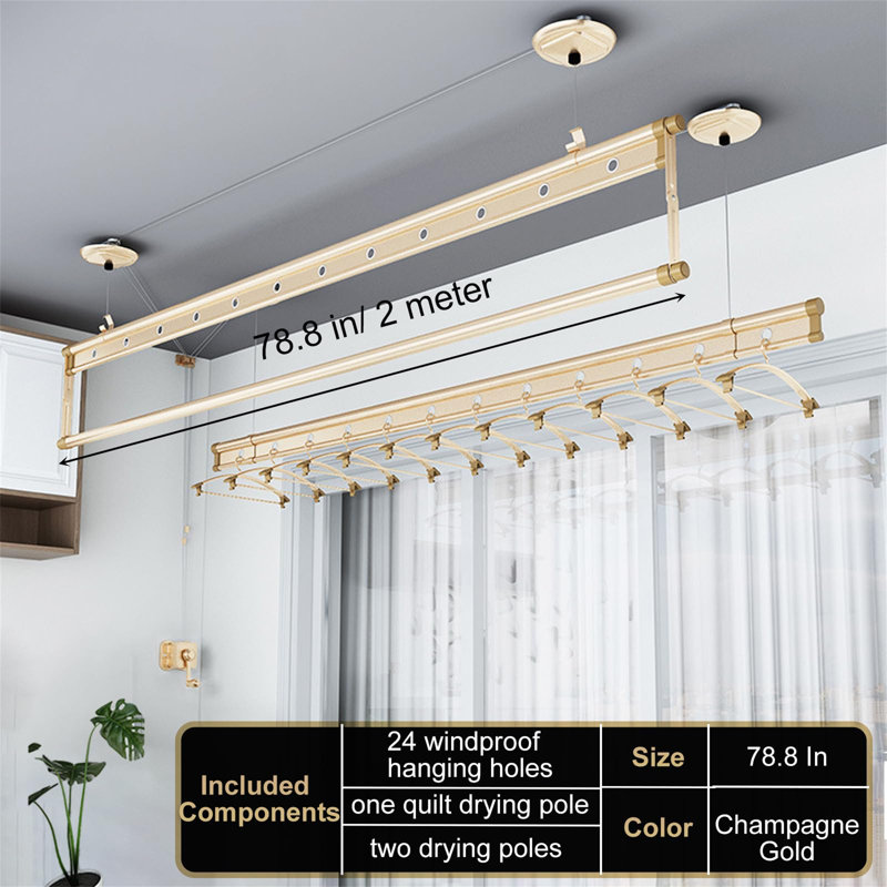 clothes rack ceiling