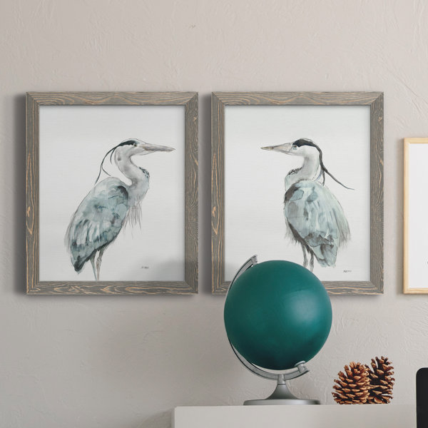 Sand & Stable Blue Heron I Framed On Canvas 2 Pieces Print & Reviews ...