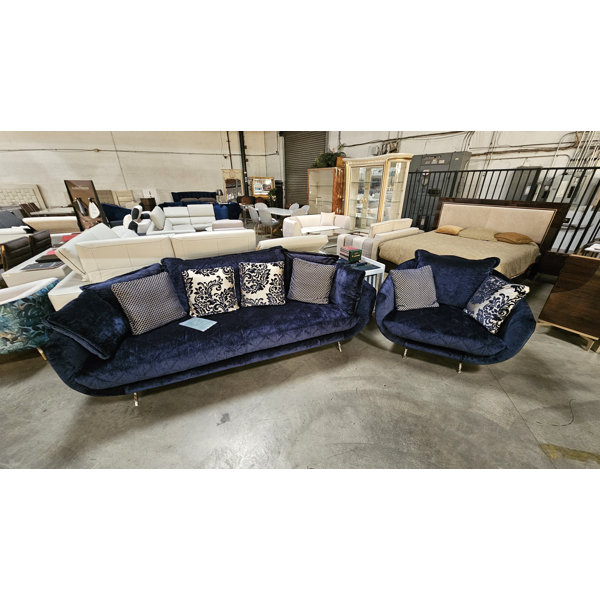 Milano Italian Furniture Clarissa 3 - Piece Living Room Set - Wayfair ...