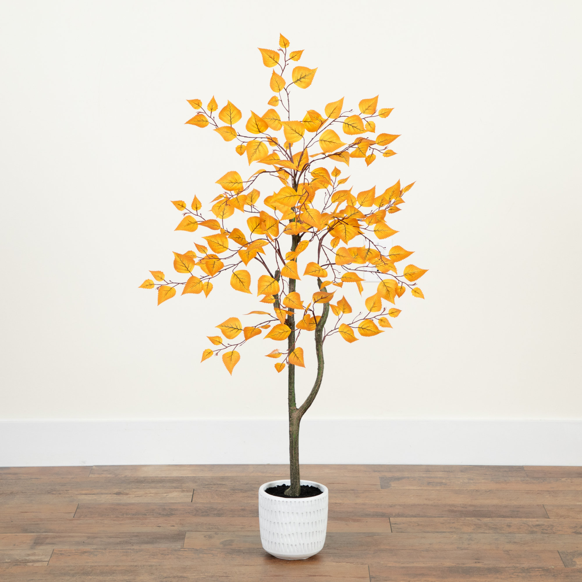 Ophelia & Co. 4ft. Autumn Birch Artificial Fall Tree in White ...