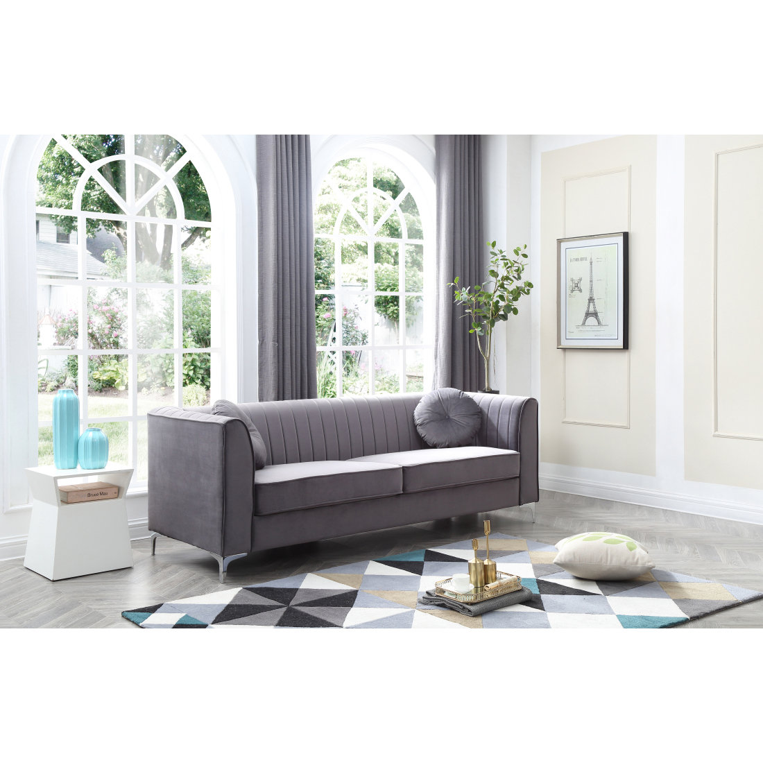Ivy Bronx Modern Sofa Glory Furniture Delray Sofa 2 Boxes | Wayfair