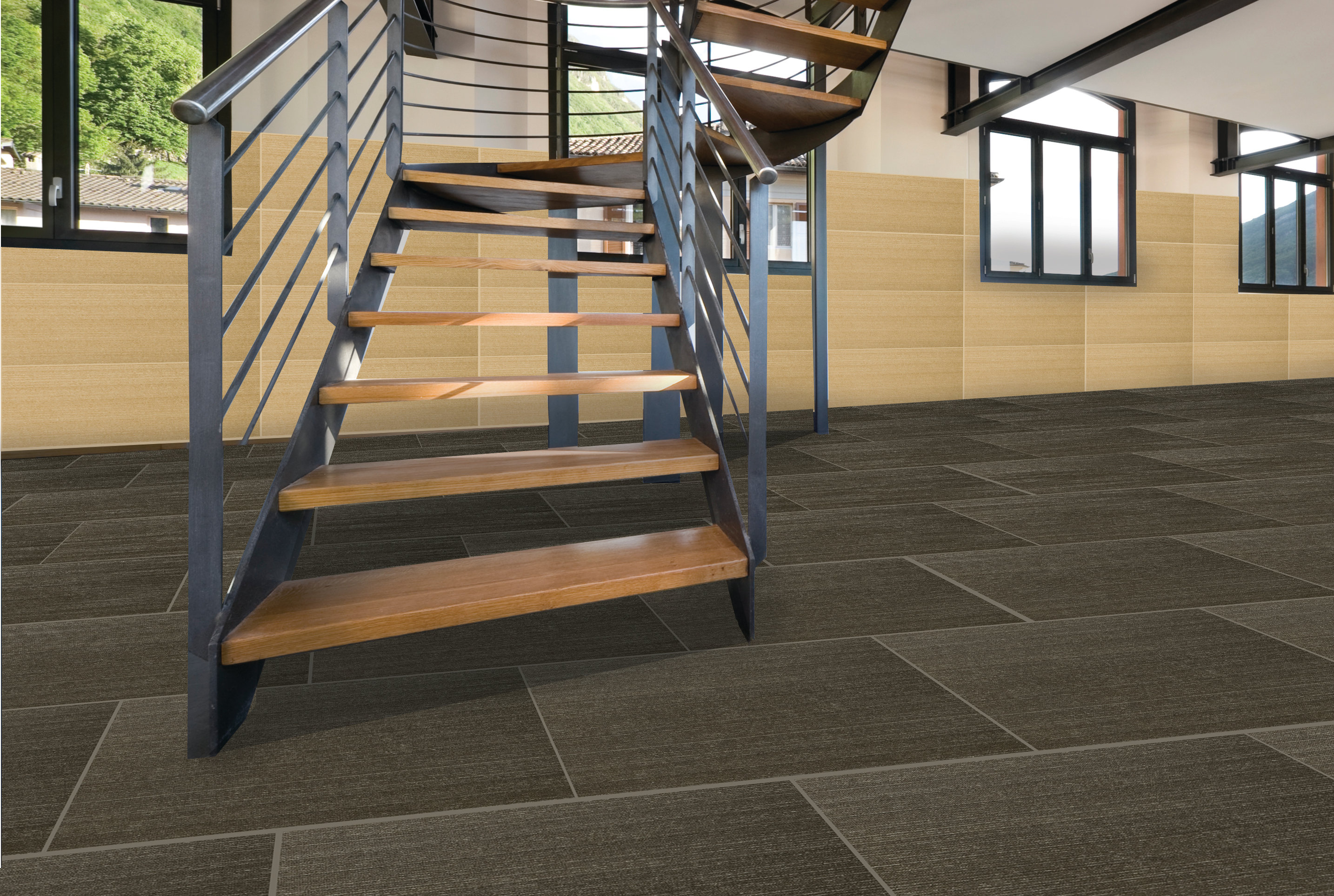 Emser Tile Spectrum 12" x 3" Porcelain Bullnose Tile Trim in Syrma ...