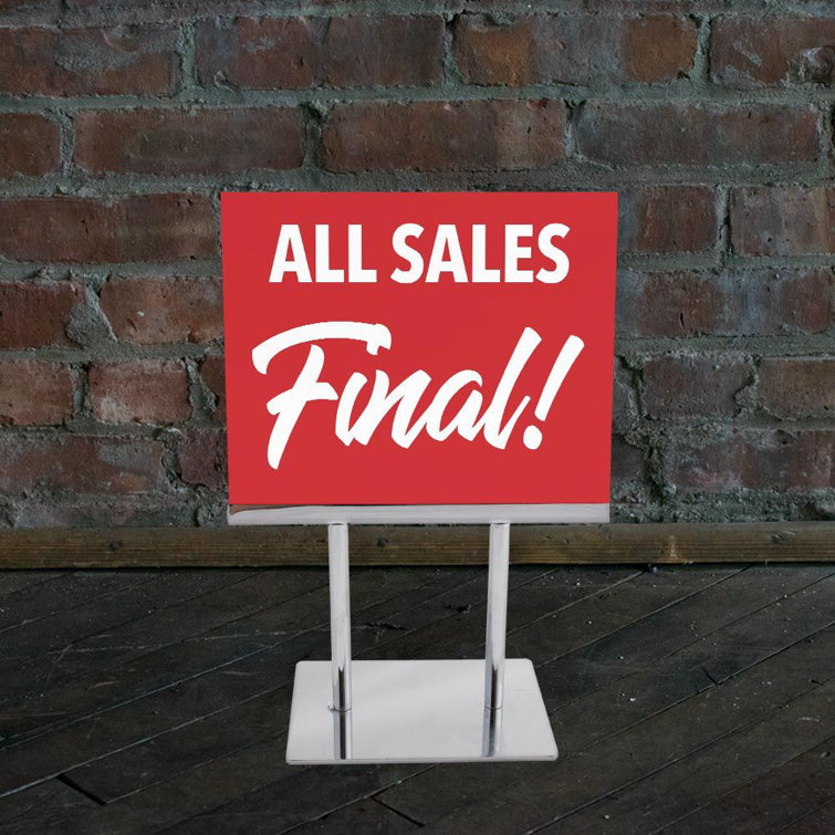 NAHANCO All Sales Final Sign | Wayfair
