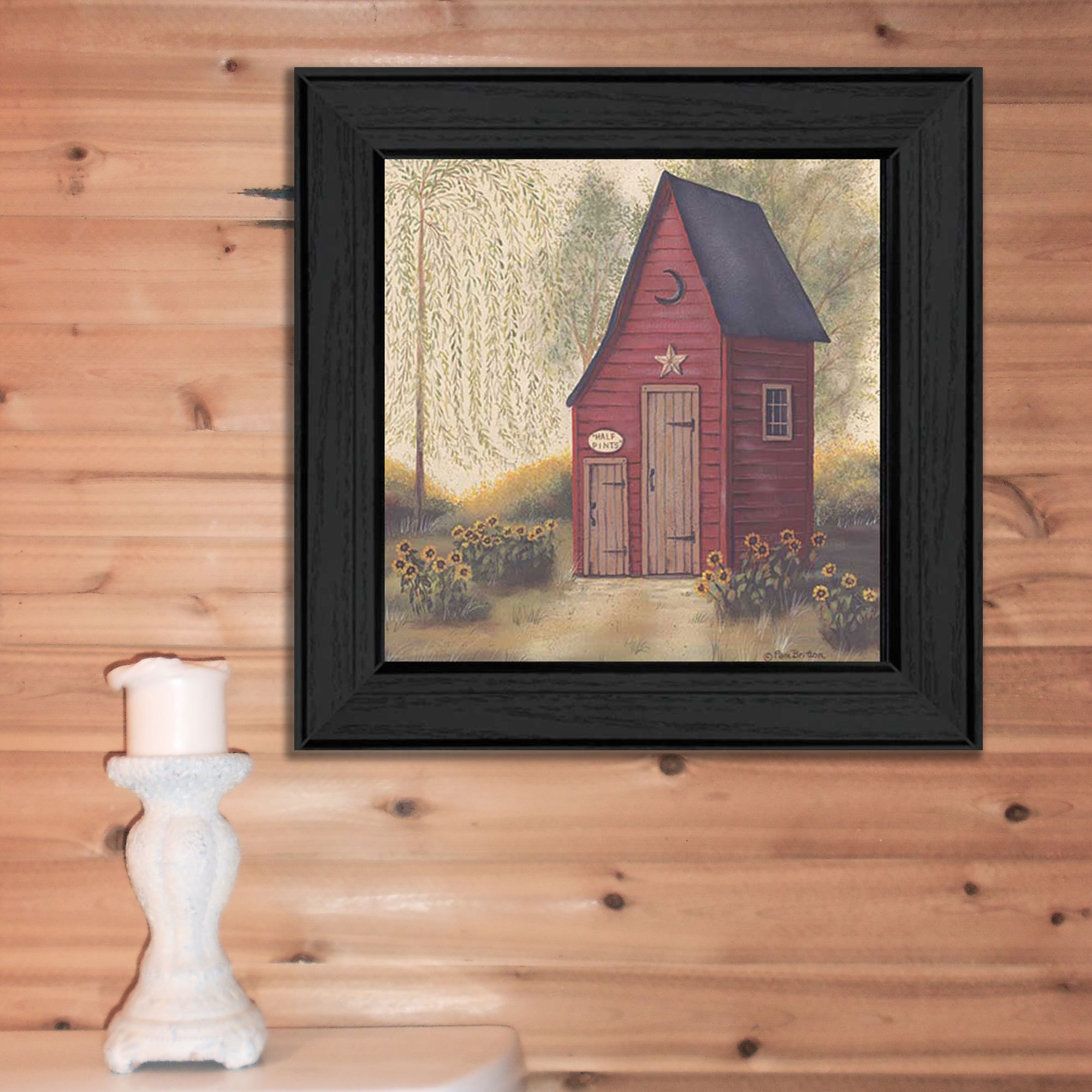 August Grove® "Folk Art Outhouse" By Pam Britton, Printed Wall Art ...