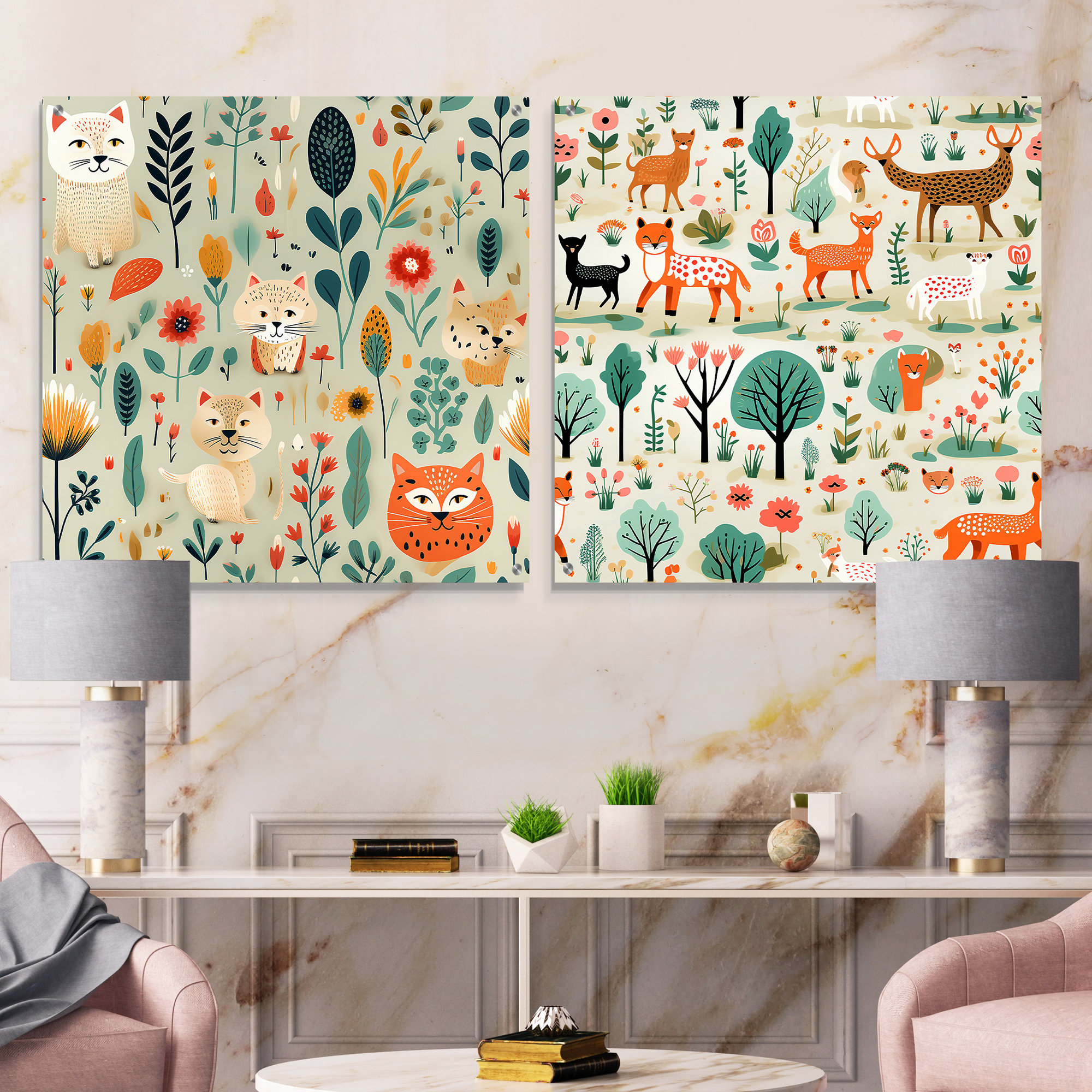 Lark Manor™ Watercolor Fox Explorer - Animals Acrylic Wall Art Glass ...