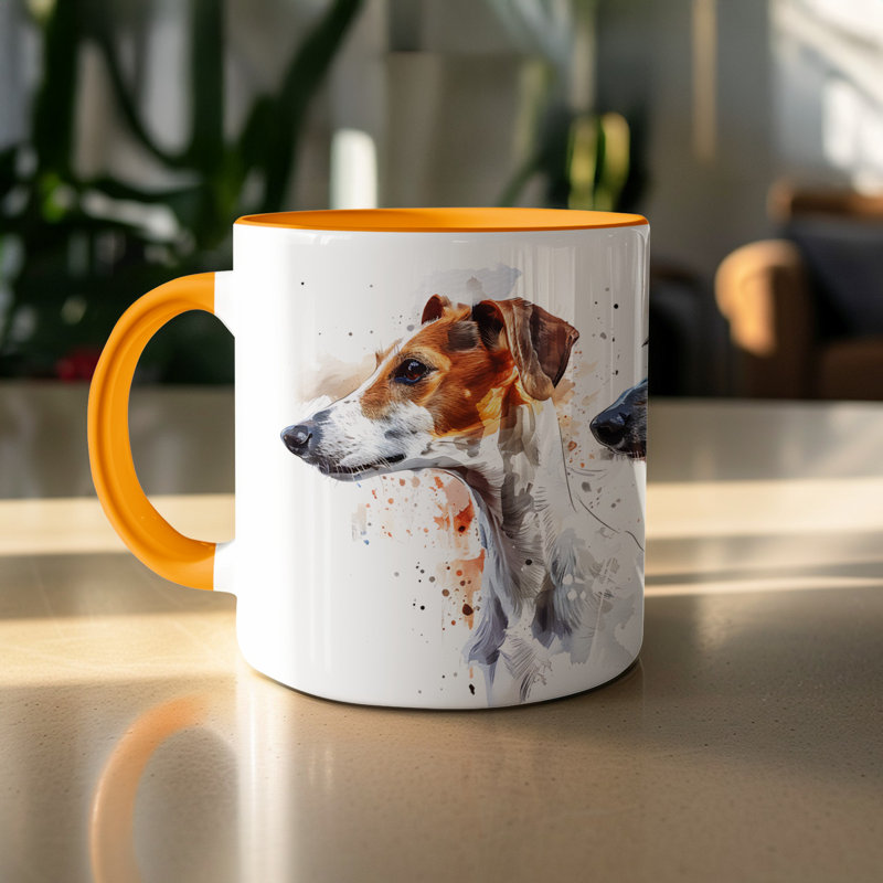 East Urban Home Set of 2 – 11oz Watercolour Boxer Dog Triple Head ...