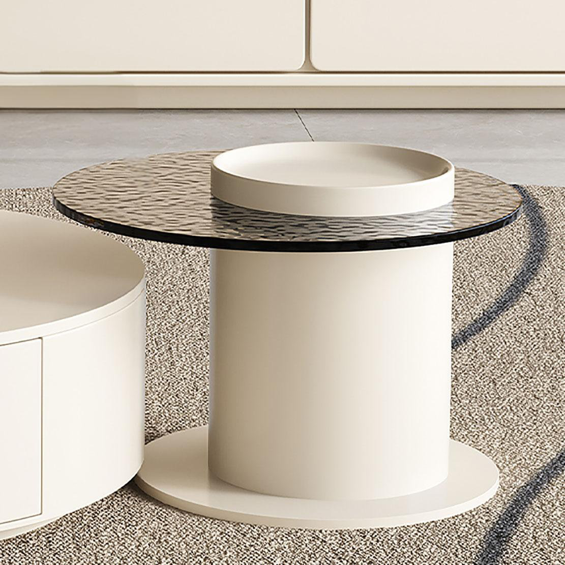 LIZIYE Simple round water ripple coffee table combination | Wayfair
