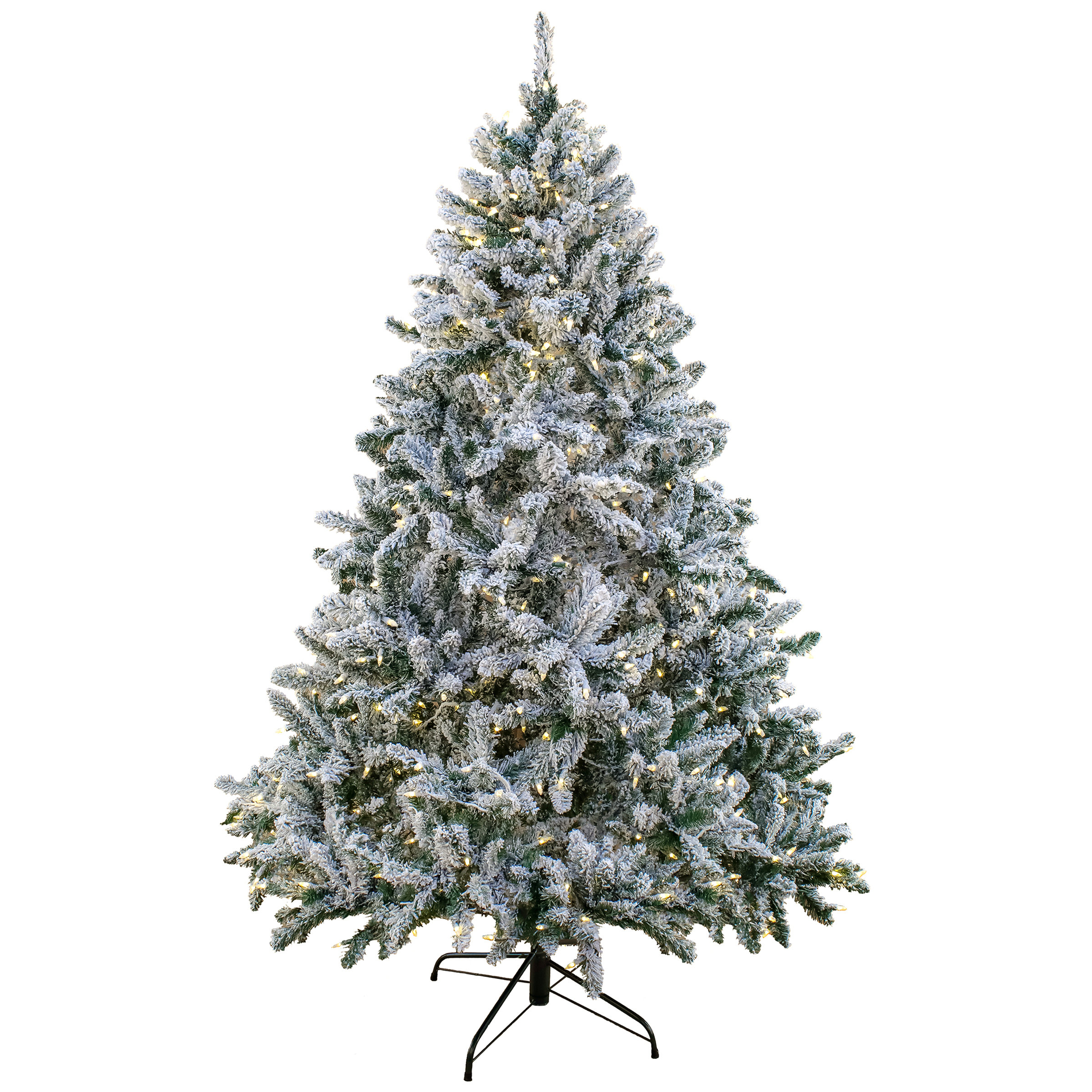The Holiday Aisle® 9' H Green Fir Christmas Tree with 1200 LED Lights ...