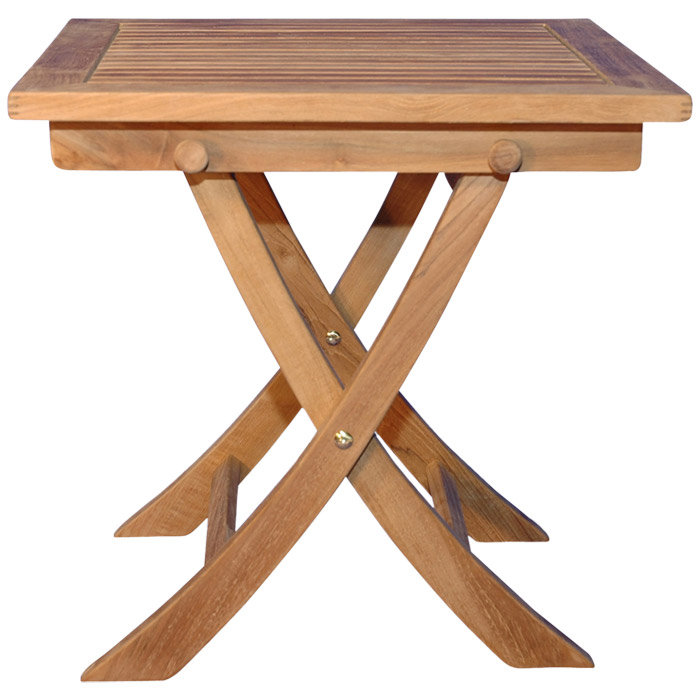 Regal Teak Folding Teak Side Table & Reviews - Wayfair Canada